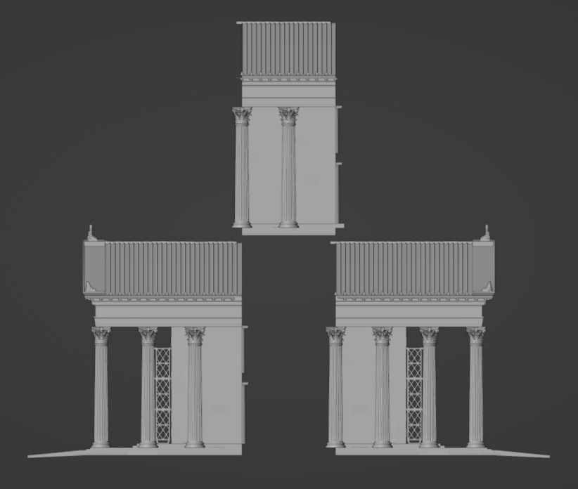 3D model Ancient Greece Temple VR / AR / low-poly | CGTrader
