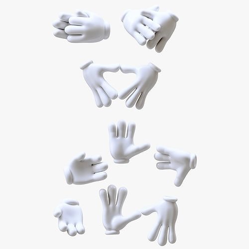 Cartoon Stylized Hand 3D model | CGTrader