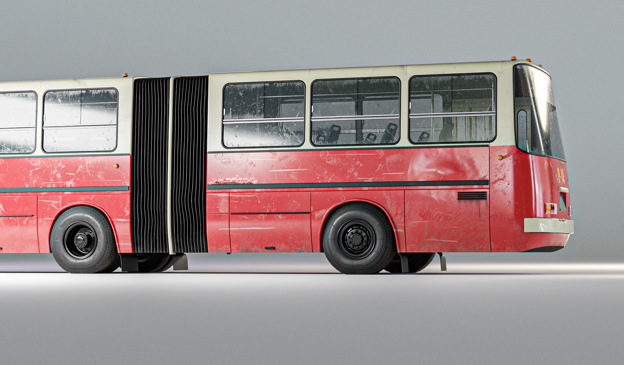 3D model Soviet Bus Lowpoly Ikarus VR / AR / low-poly | CGTrader