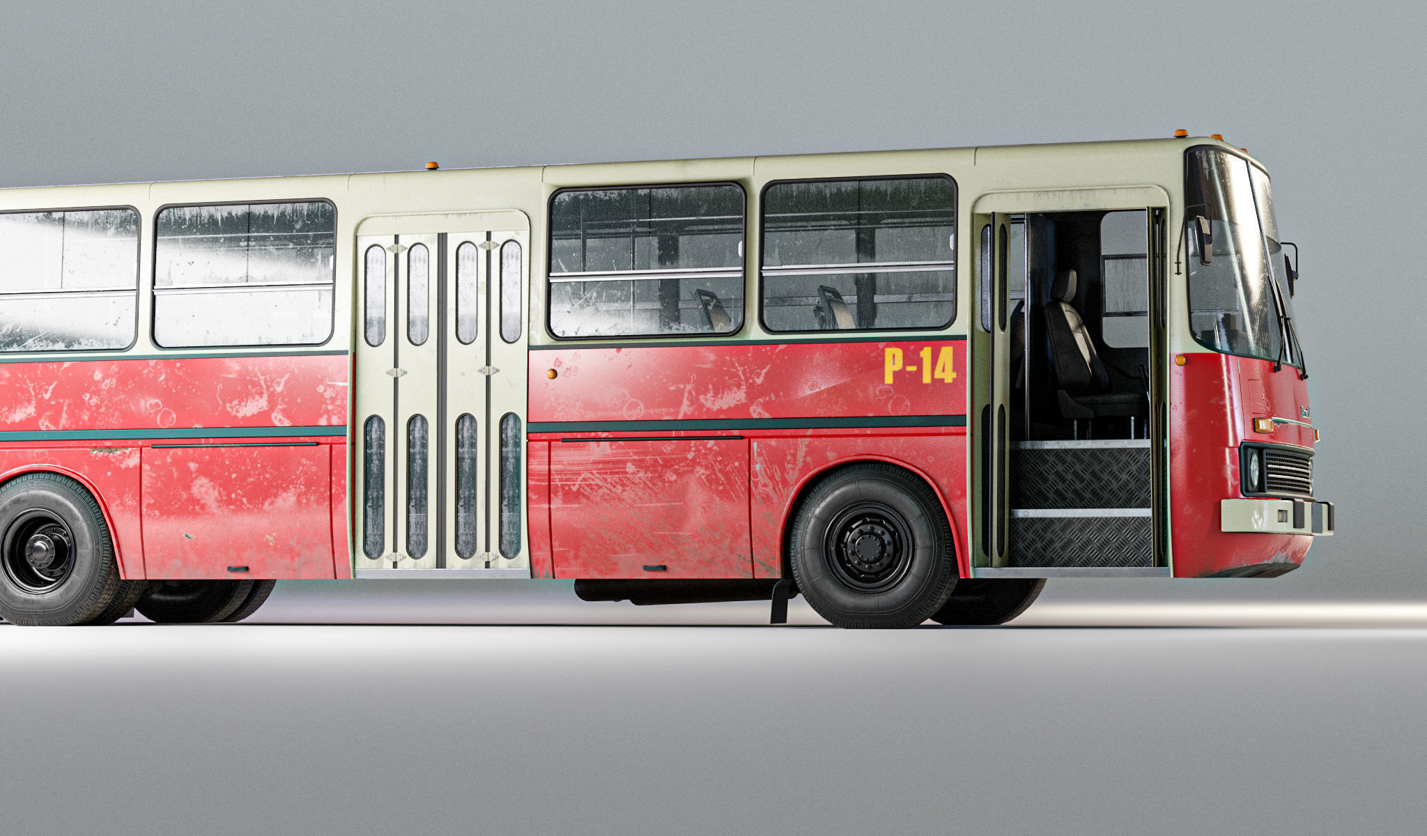 3D model Soviet Bus Lowpoly Ikarus VR / AR / low-poly | CGTrader