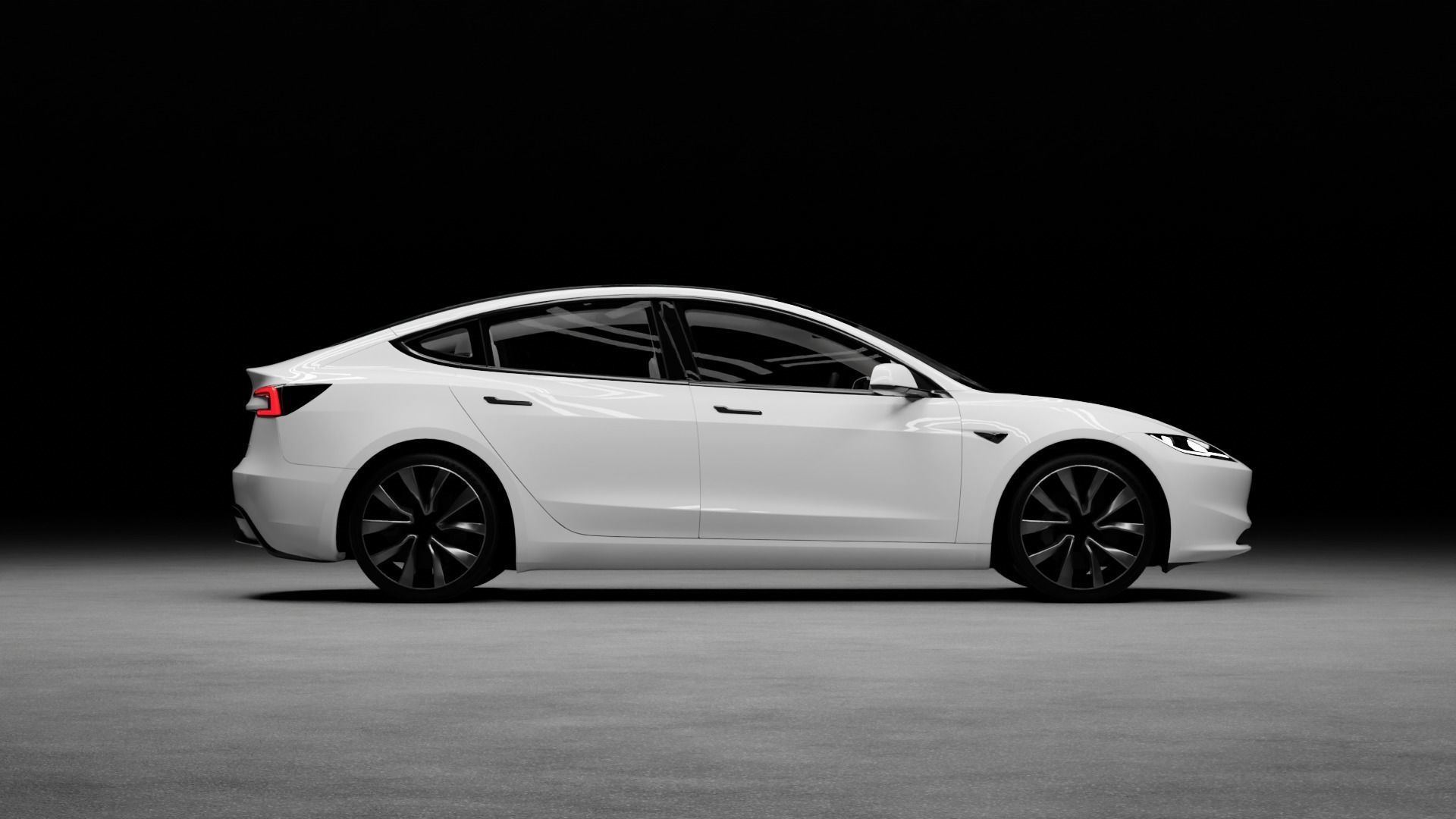 Tesla Model 3 Highland 3D model animated rigged | CGTrader