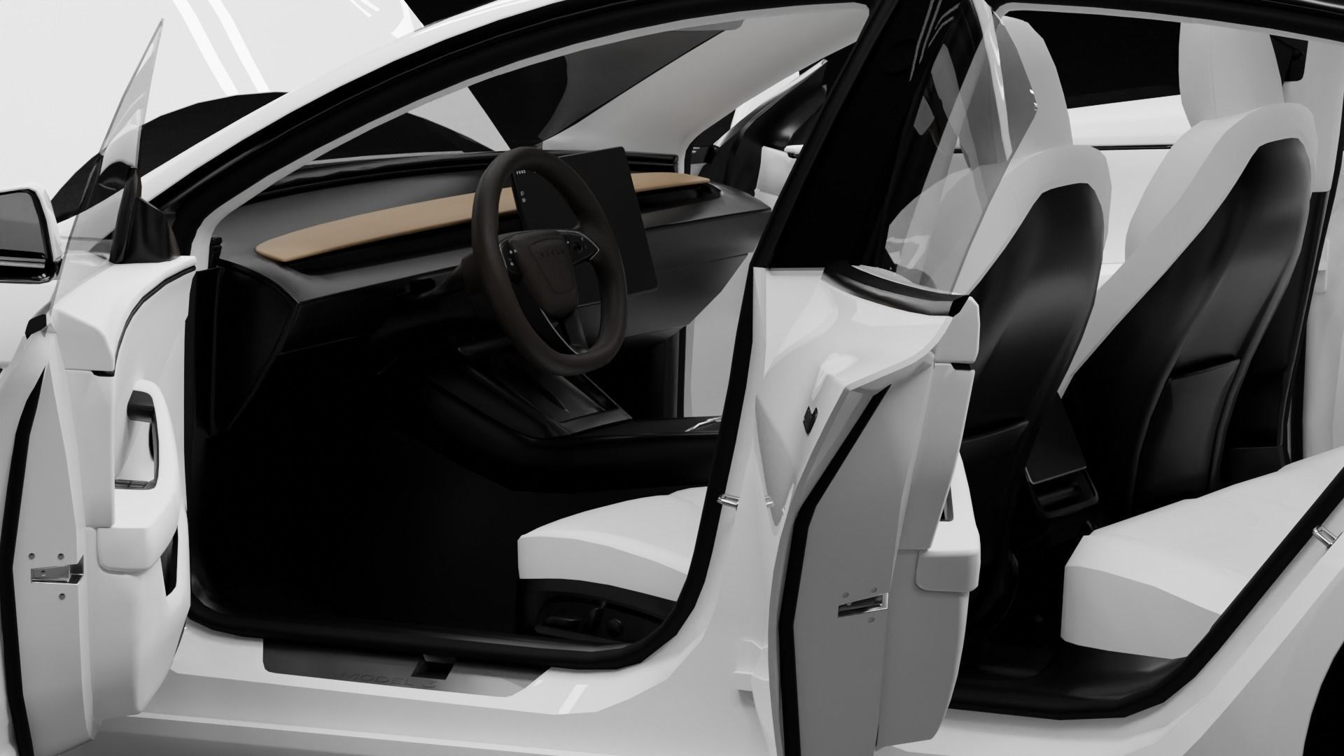 Tesla Model 3 Highland 3D model animated rigged | CGTrader