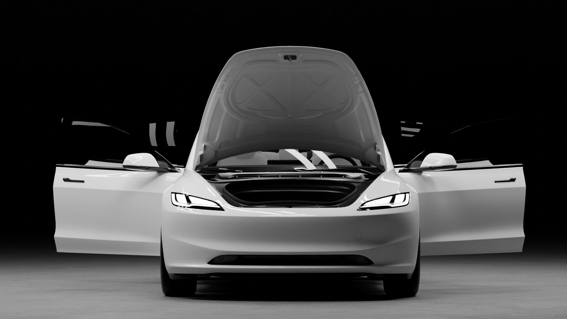 Tesla Model 3 Highland 3D model animated rigged | CGTrader