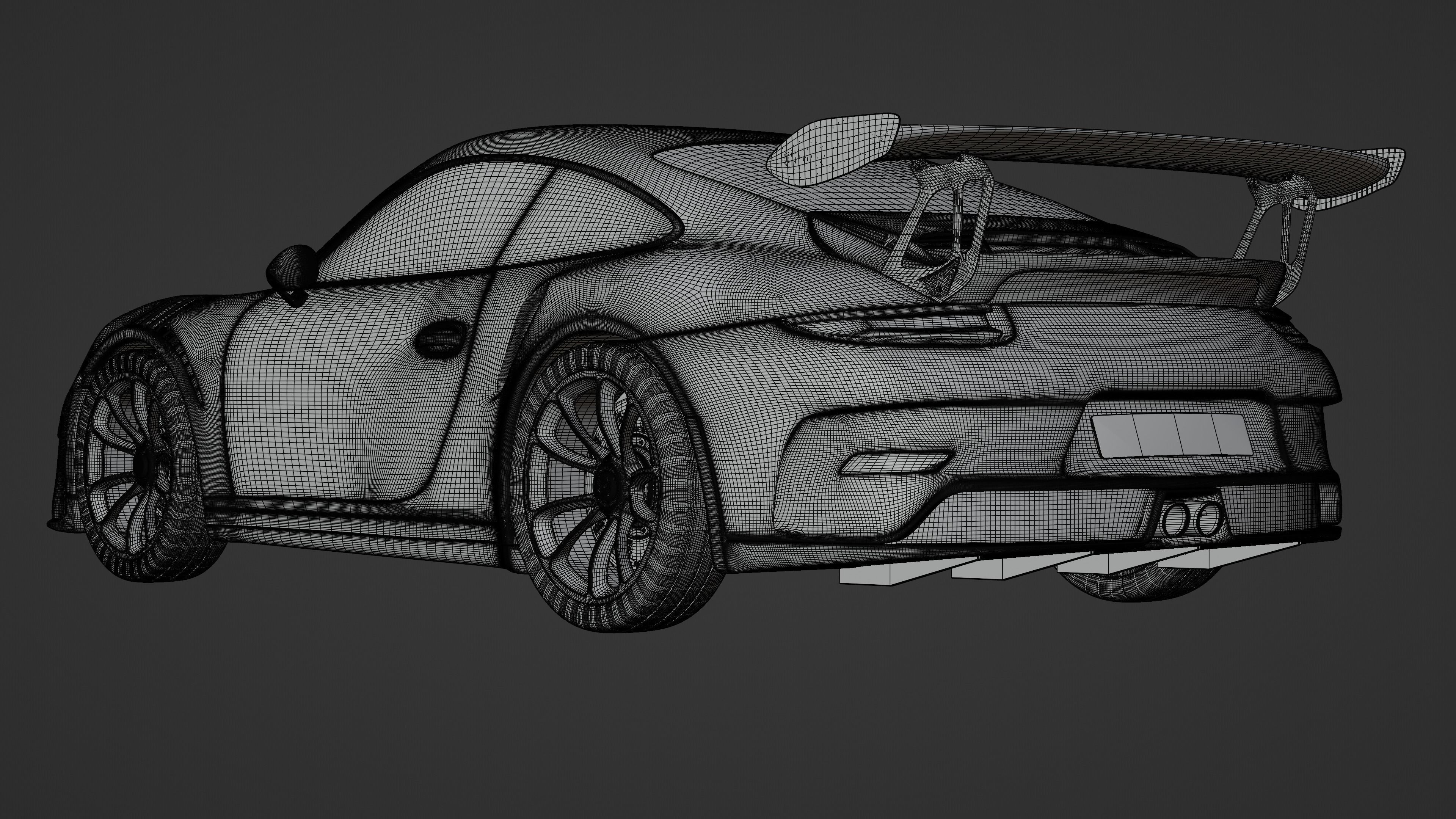 Porsche 911 GT3 RS free 3D model | CGTrader