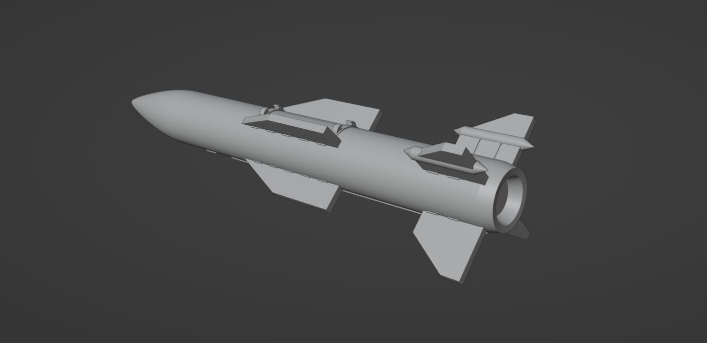 VYMPEL R-37M HYPERSONIC MISSILE aka AA-13 ARROW 3D model 3D printable | CGTrader