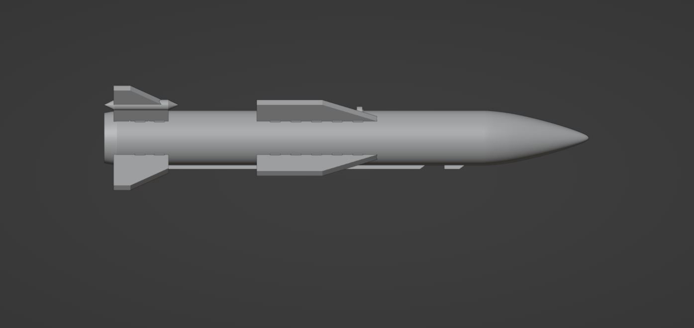 VYMPEL R-37M HYPERSONIC MISSILE aka AA-13 ARROW 3D model 3D printable ...