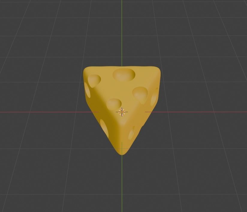 Simple cheese slice free 3D model | CGTrader