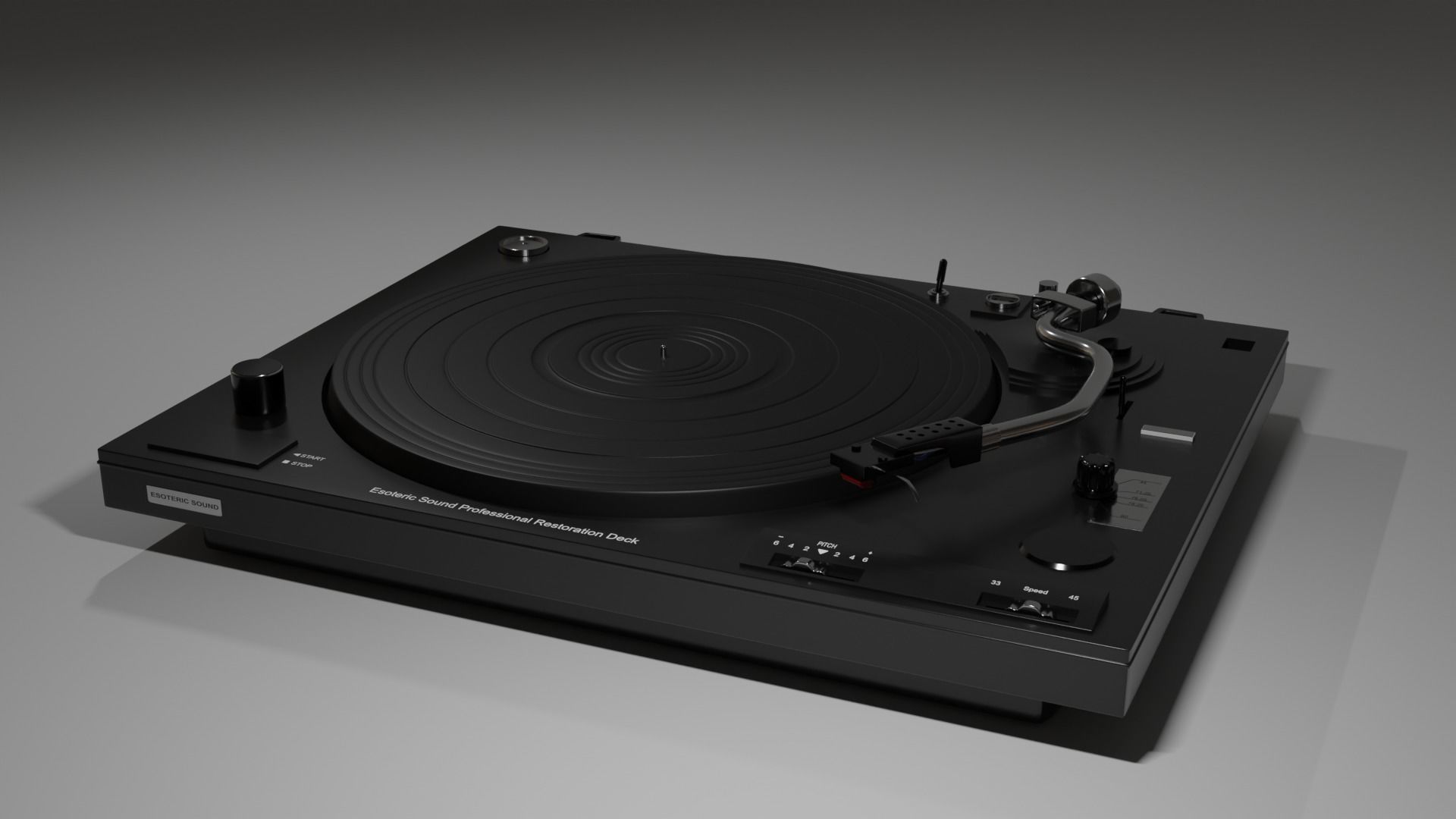 Modern Record Player 3D model | CGTrader