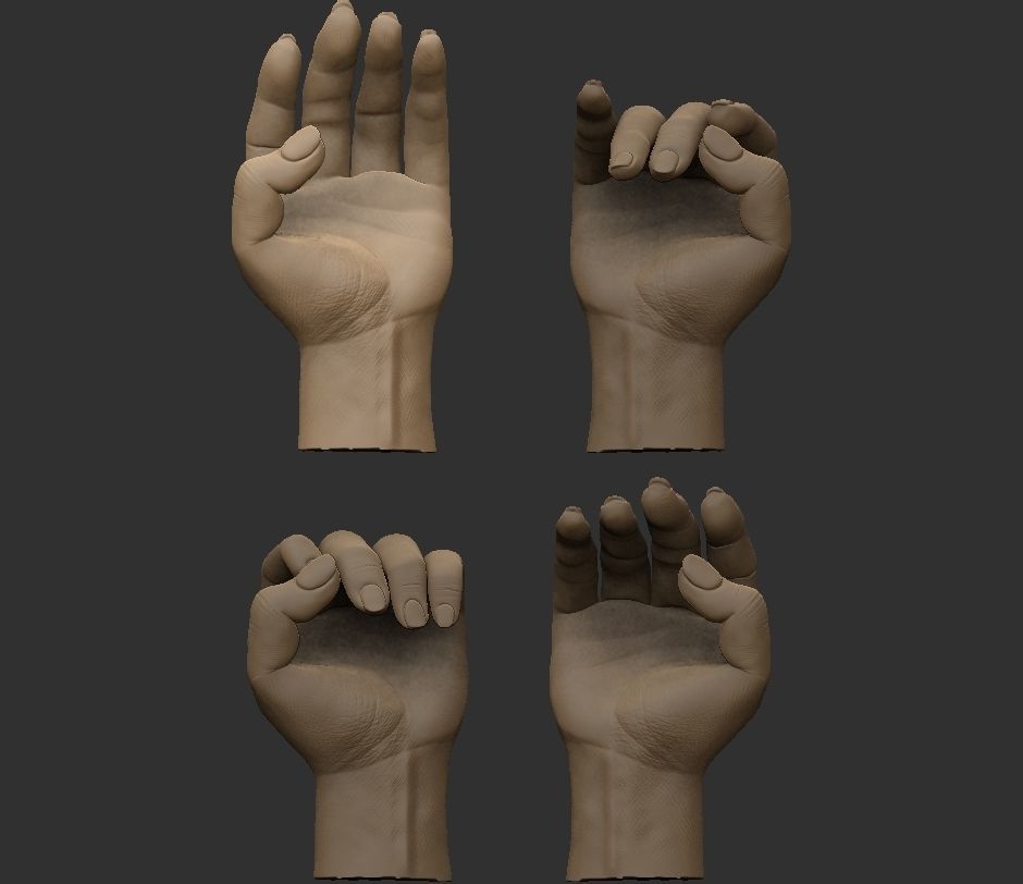 Hand details 3D model 3D printable | CGTrader