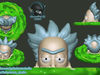 RICK SANCHEZ head and portal 3D model 3D printable | CGTrader