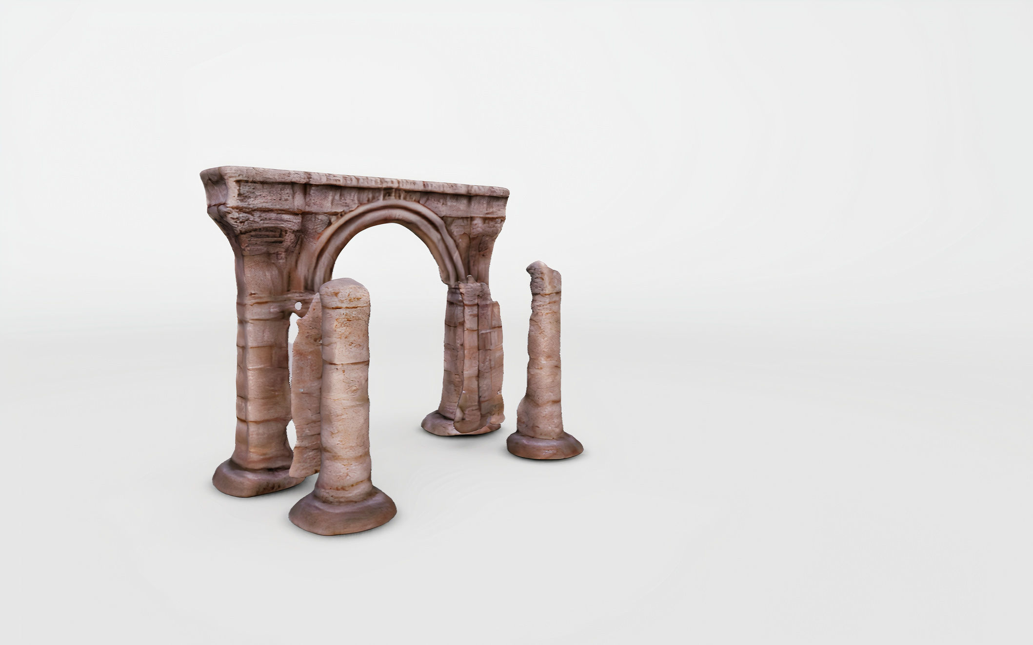 Archaic Pillars Ancient Ruins 3D model | CGTrader