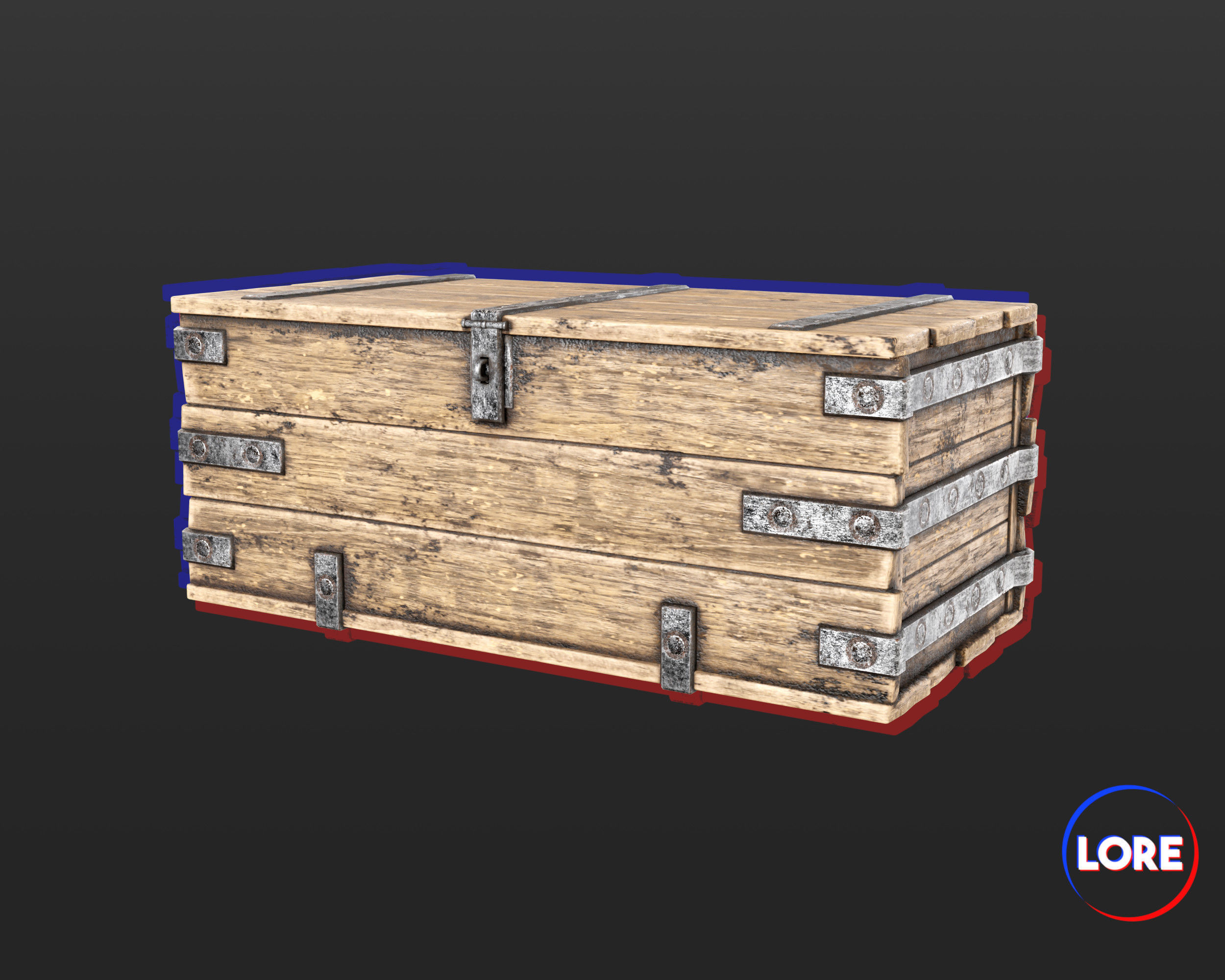 3D model Medieval Crude Furniture Chest VR / AR / low-poly | CGTrader