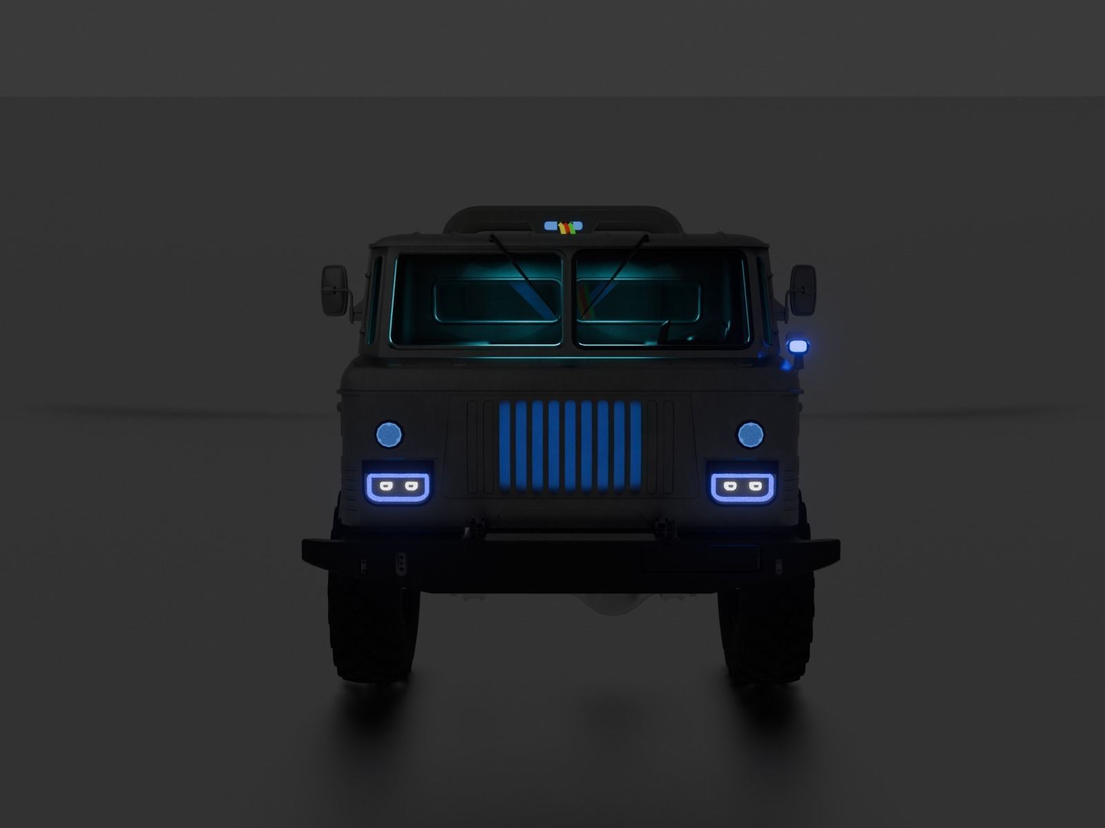 Car Truck - Army truck - Gaz free 3D model | CGTrader