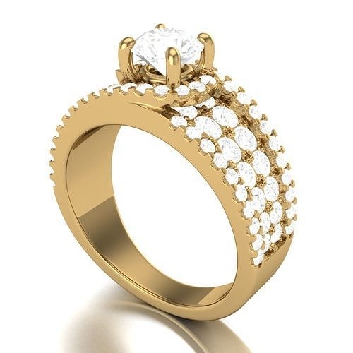 Engagement Ring 424 3D model 3D printable | CGTrader