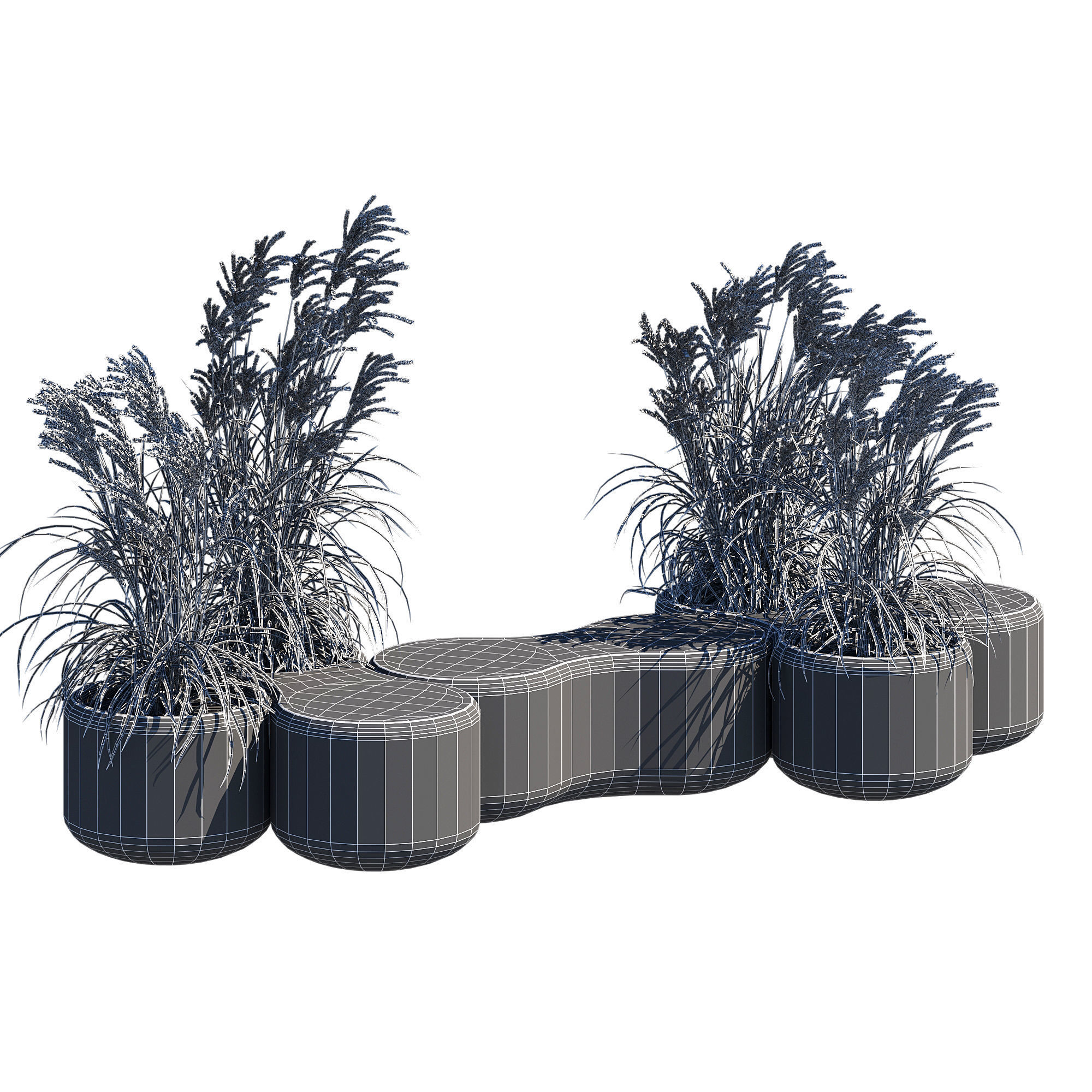 Unity modular seating 3D model | CGTrader