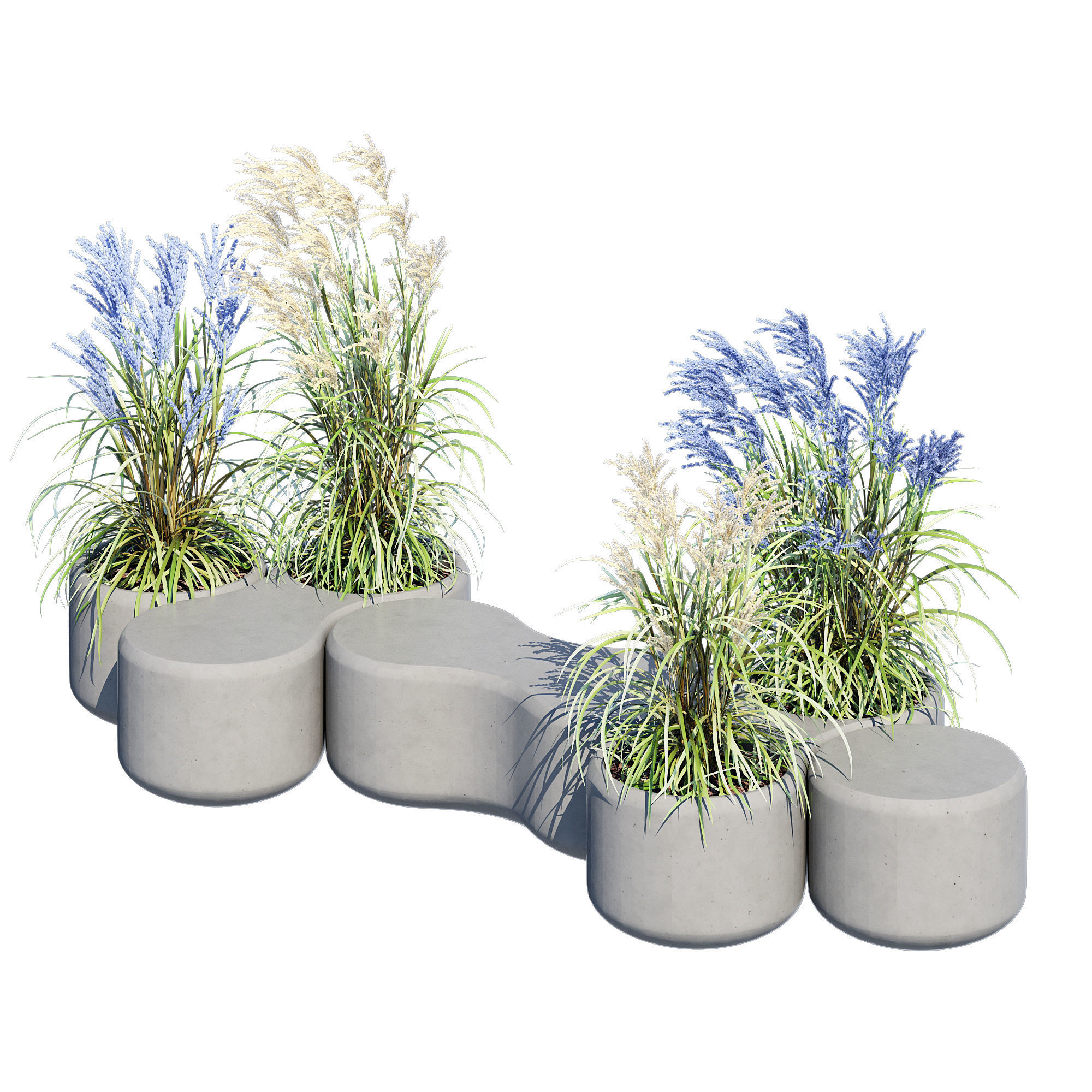 Unity modular seating 3D model | CGTrader