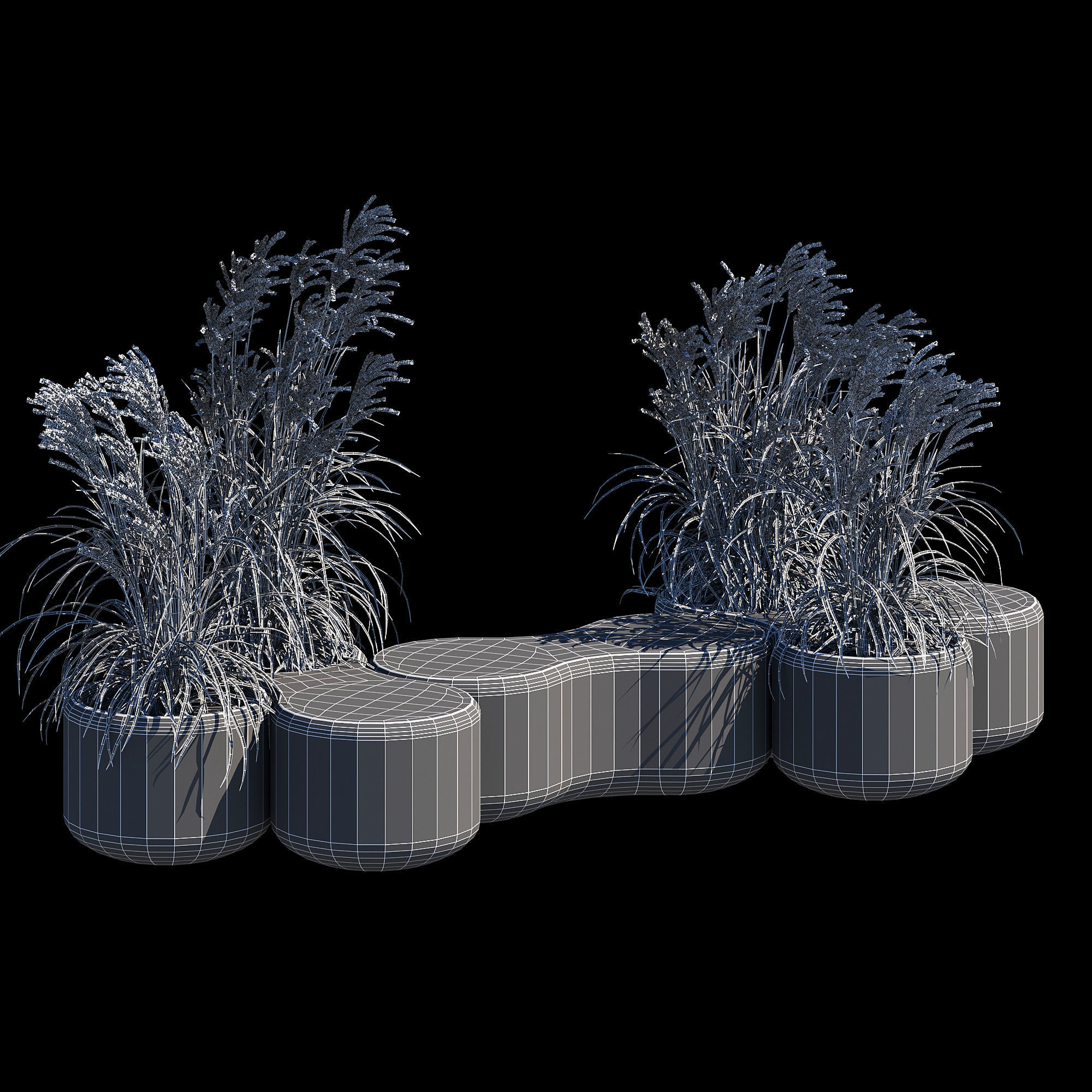 Unity modular seating 3D model | CGTrader