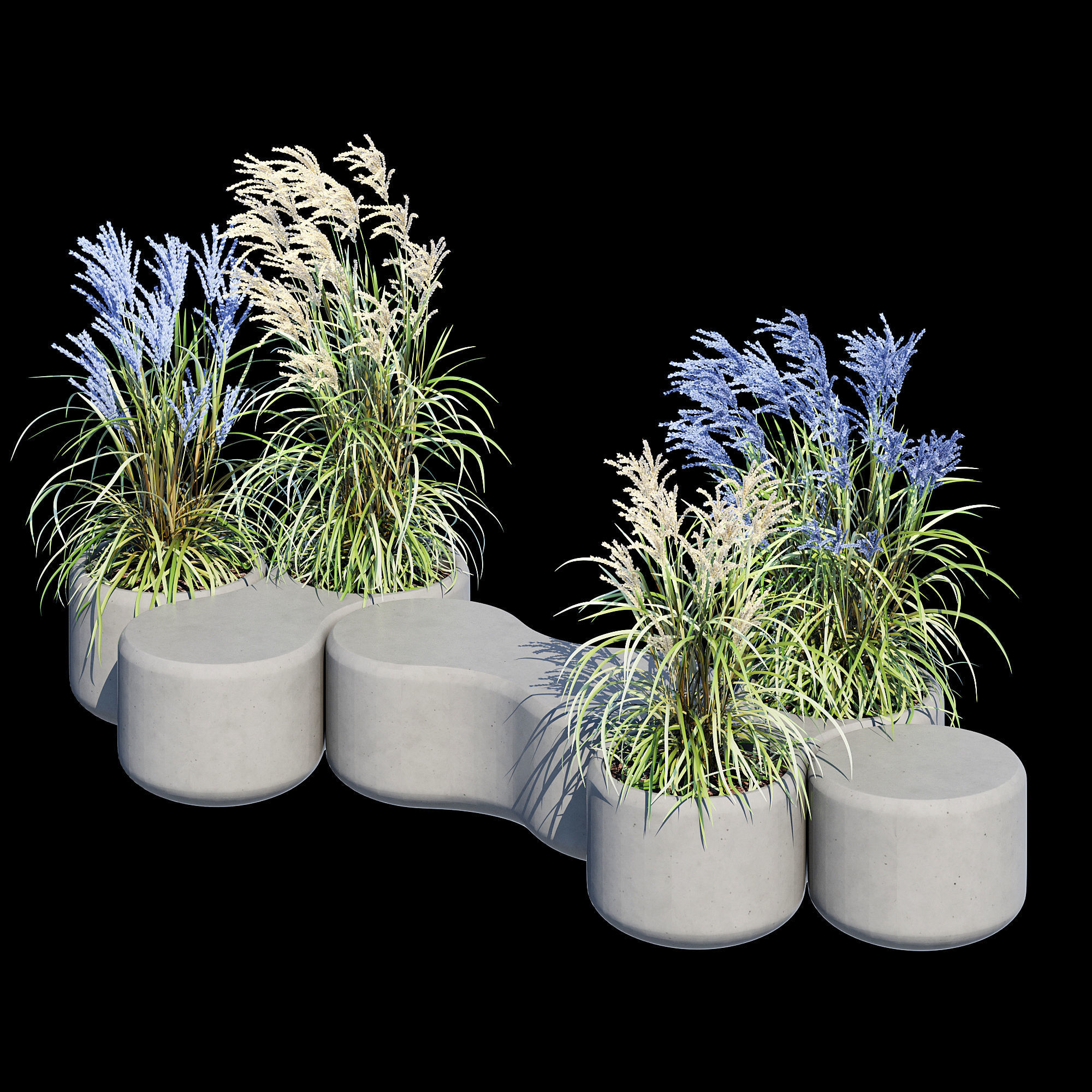 Unity modular seating 3D model | CGTrader