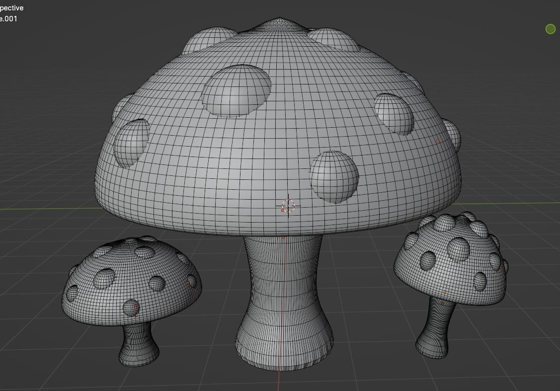 3D model Mushroom 3D Model - Blender Cycles Render VR / AR / low-poly | CGTrader