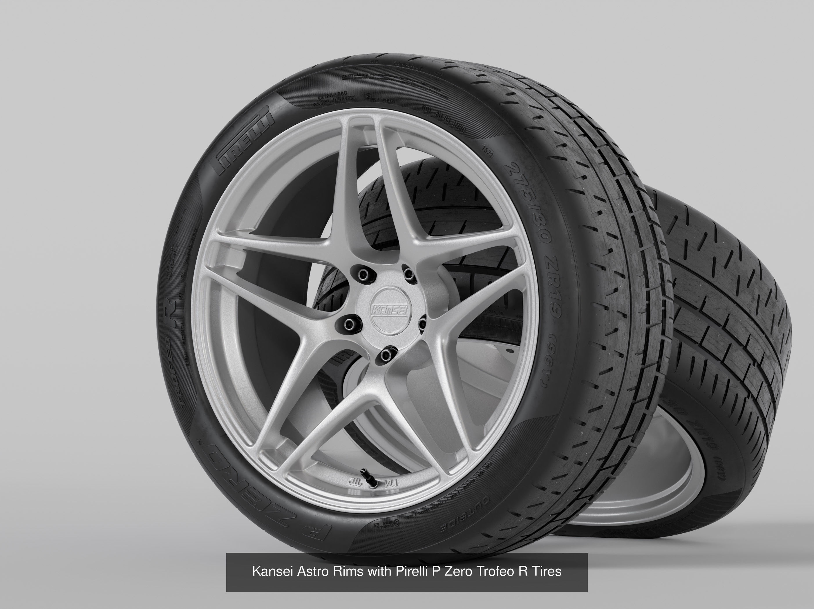 7 Kansei Rims with Tyres 3D Model Collection | CGTrader
