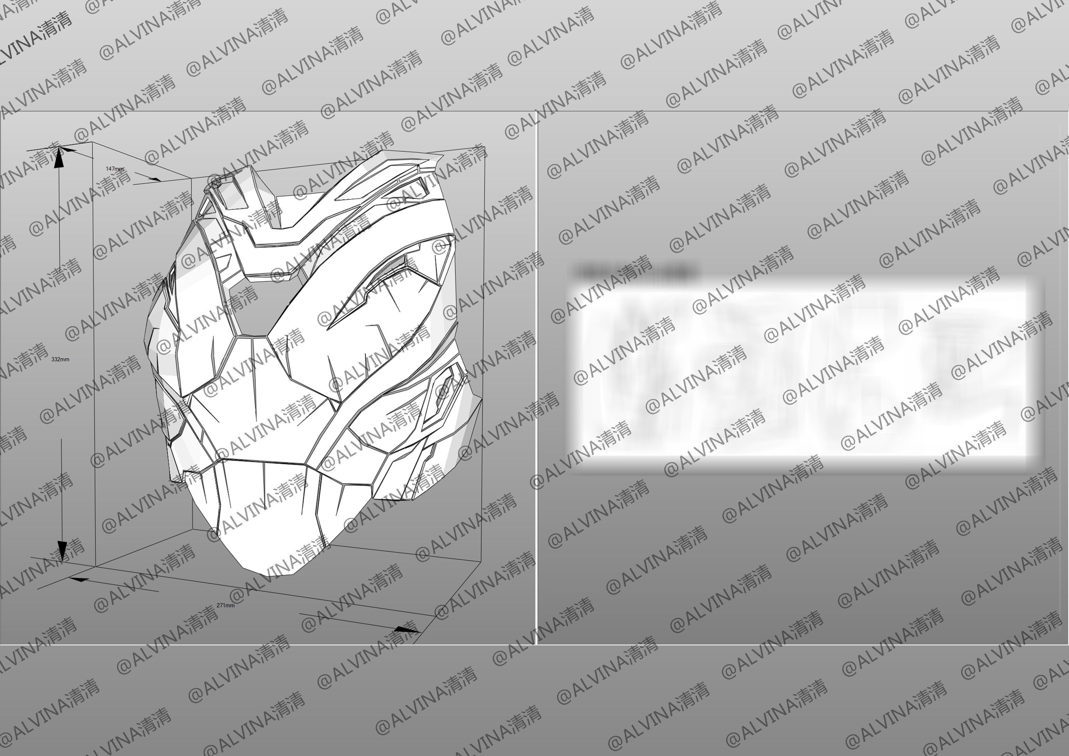 3D model Iron Man Pepper Mark49 Rescue Armor - DIY Cosplay Pepakura ...