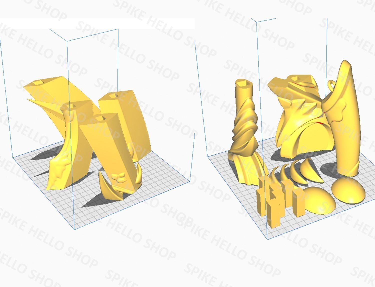 E-Ming scimitar 3D model of Hua Cheng from Tian Guan Ci Fu 3D model 3D ...