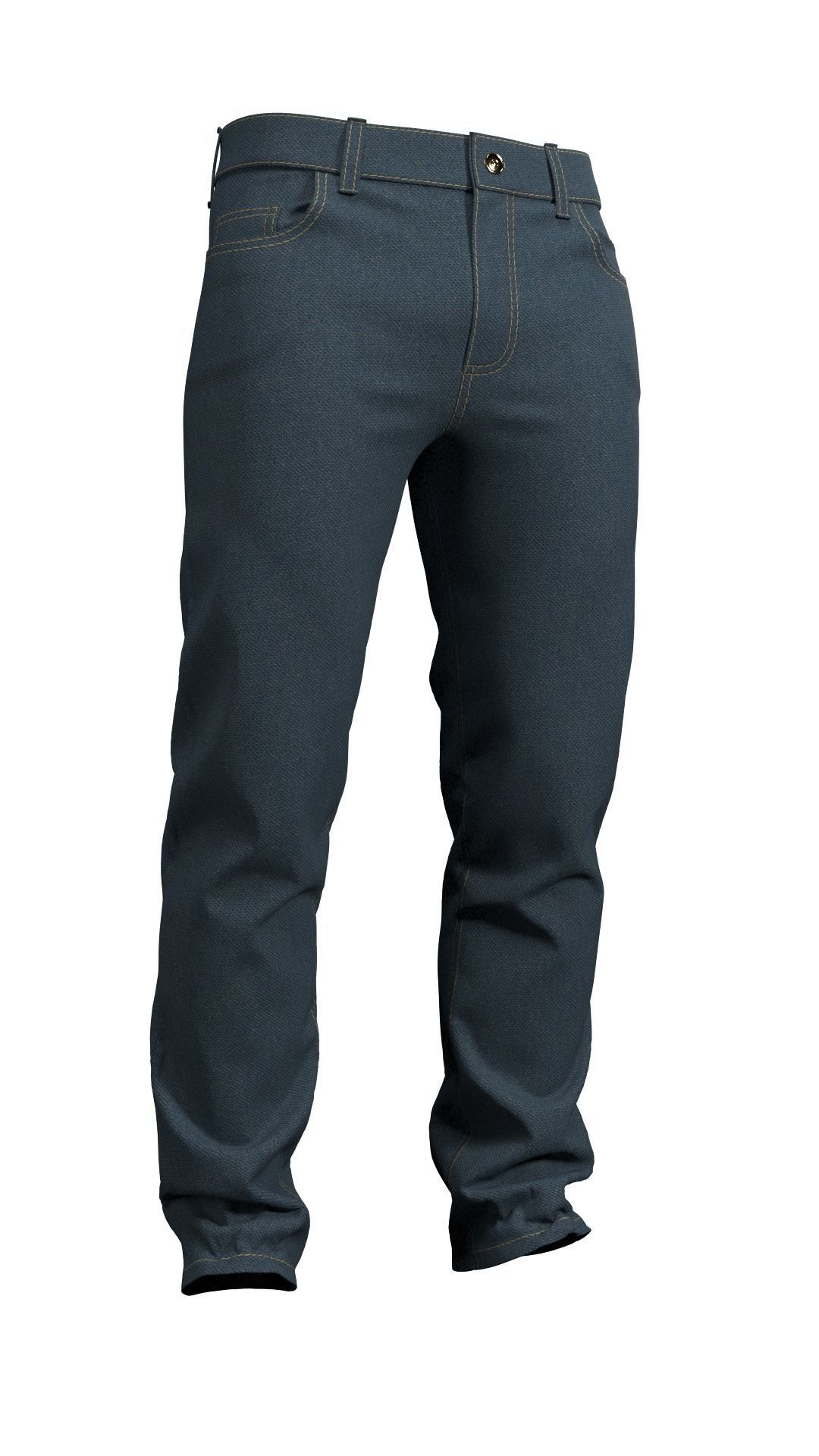 Male Blue Jeans Pants - Marvelous Designer 3D model | CGTrader