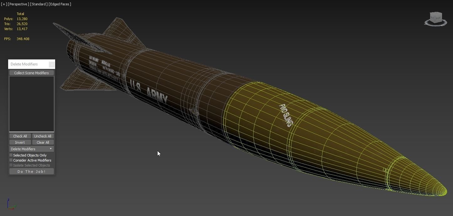 MGM-52 Lance Tactical Ballistic Missile 3D model | CGTrader