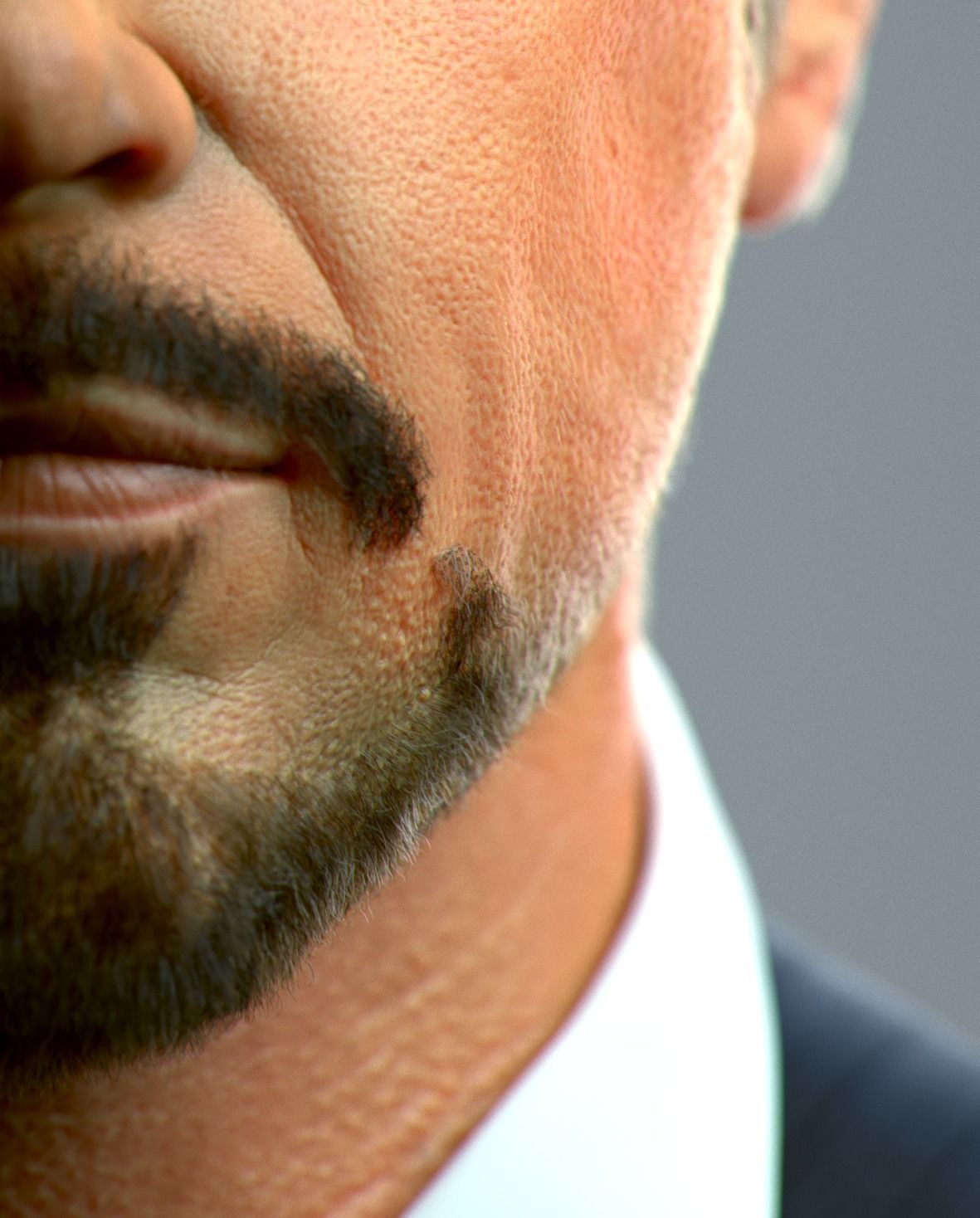 3D model Tony stark Ironman lowpoly realistic bust VR / AR / low-poly ...