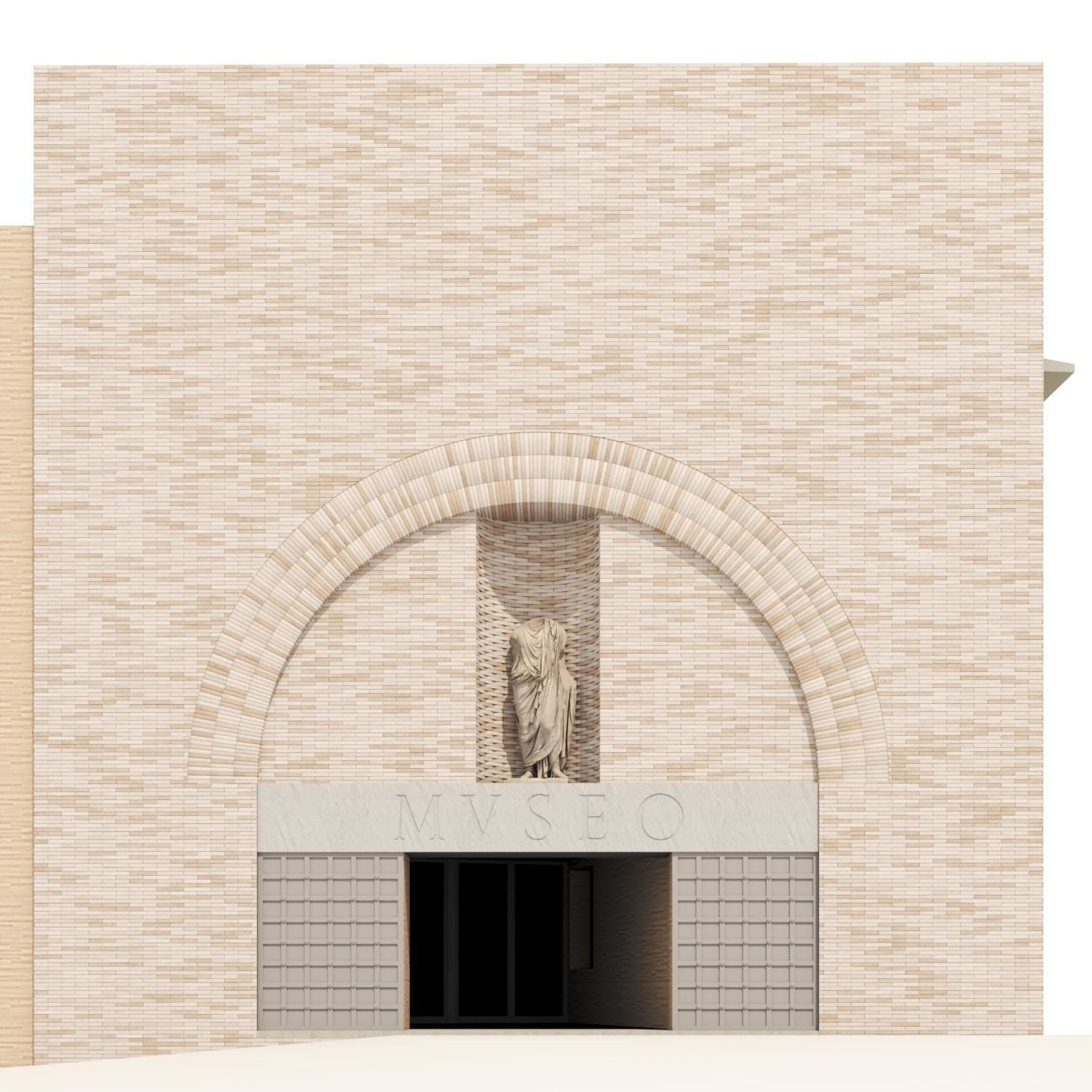 National Museum of Roman Art in Merida - Art gallery - Moneo 3D model ...
