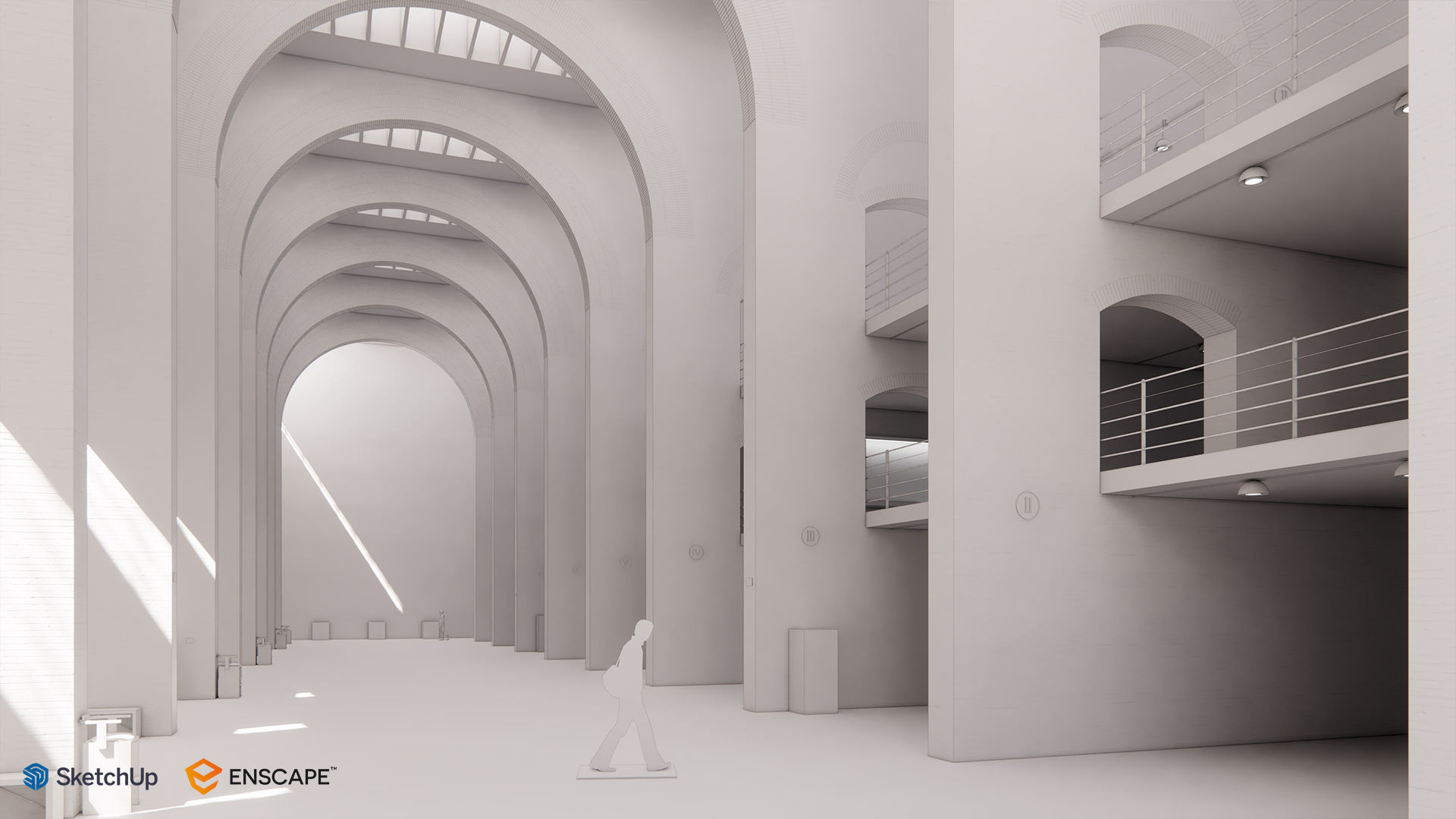 National Museum of Roman Art in Merida - Art gallery - Moneo 3D model ...