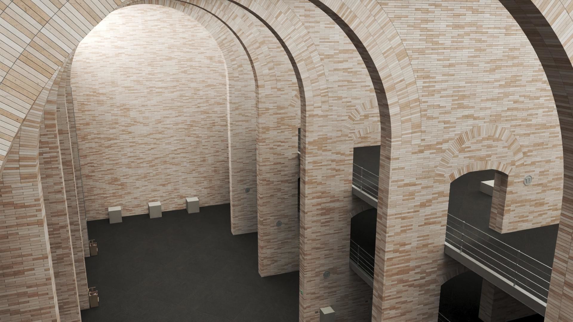 National Museum of Roman Art in Merida - Art gallery - Moneo 3D model ...