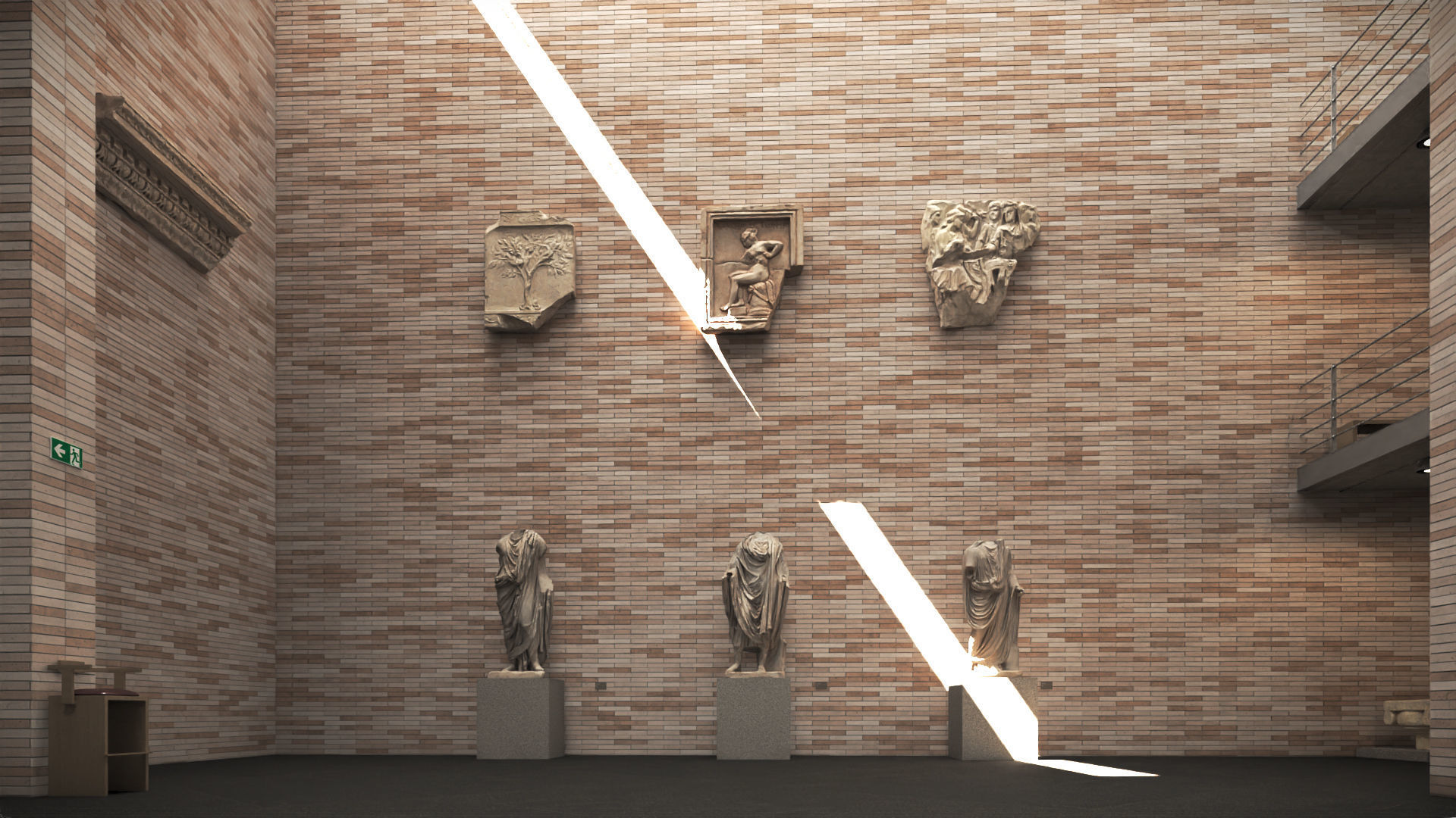 National Museum of Roman Art in Merida - Art gallery - Moneo 3D model ...