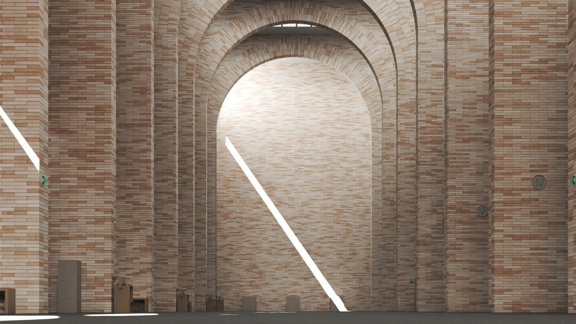 National Museum of Roman Art in Merida - Art gallery - Moneo 3D model ...