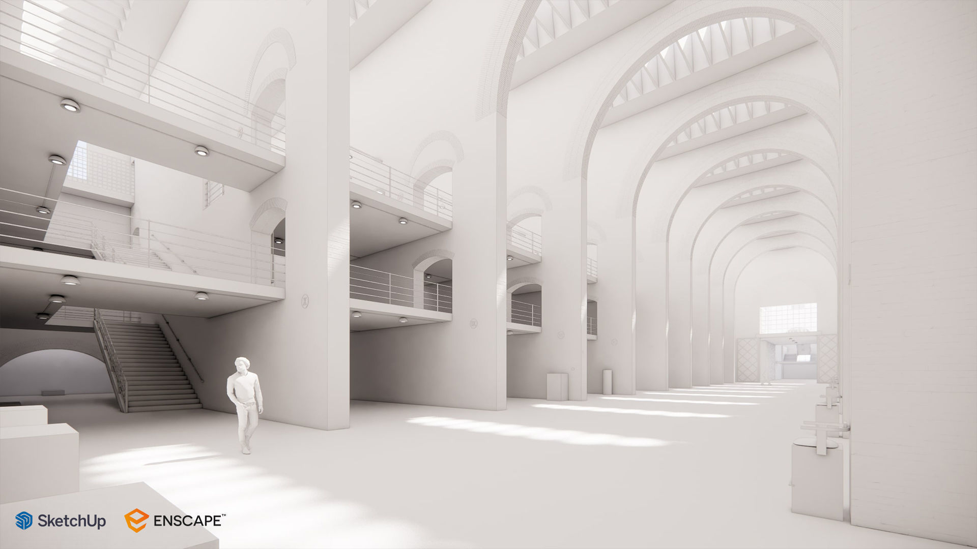 National Museum of Roman Art in Merida - Art gallery - Moneo 3D model ...