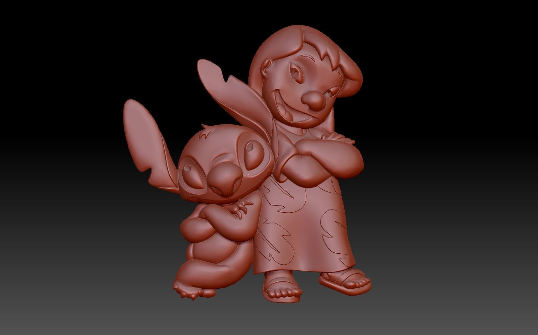 Lilo and Stitch 3D model 3D printable | CGTrader