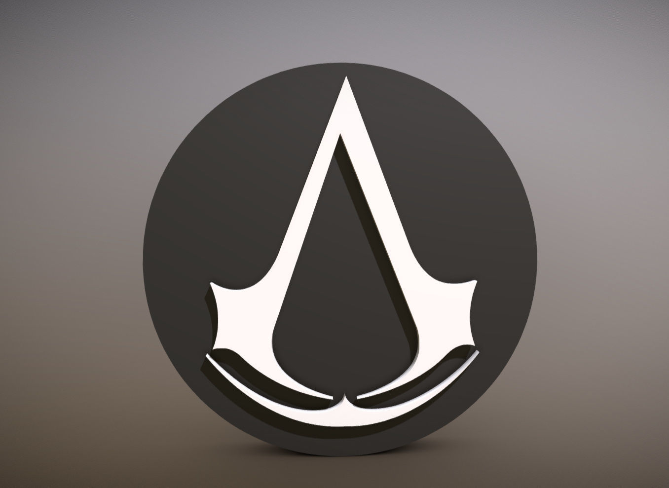 ASSASSINS CREED LOGO 3D model 3D printable | CGTrader