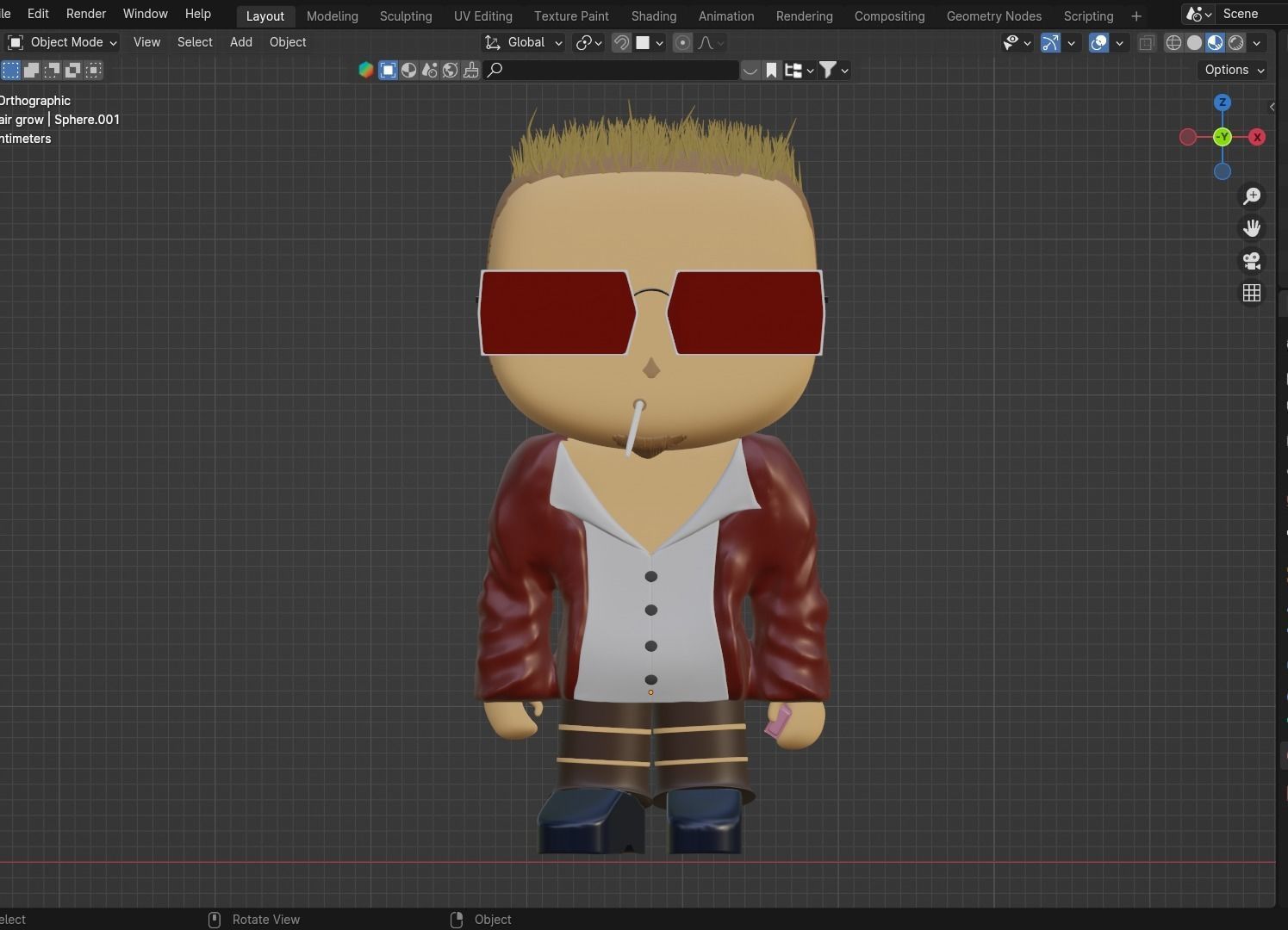 Printable Tyler Durden Character Figure 3D model 3D printable | CGTrader