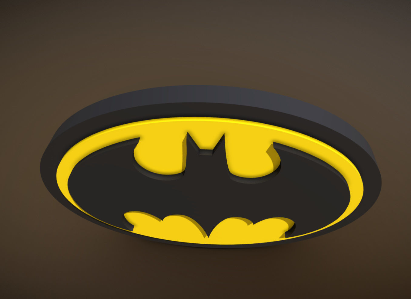 BATMAN SIGN-LOGO 3D model 3D printable | CGTrader