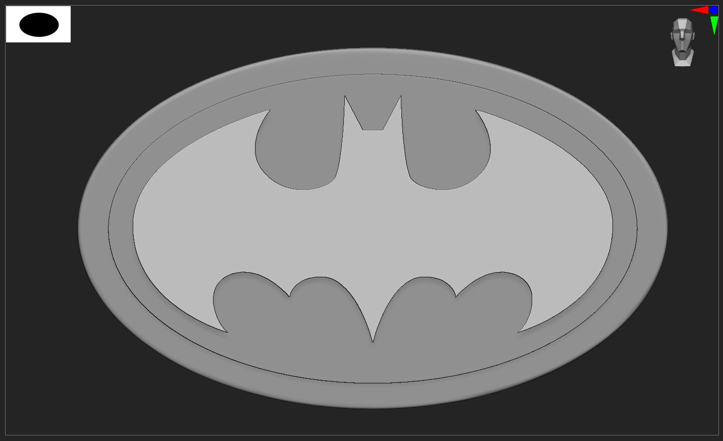 BATMAN SIGN-LOGO 3D model 3D printable | CGTrader
