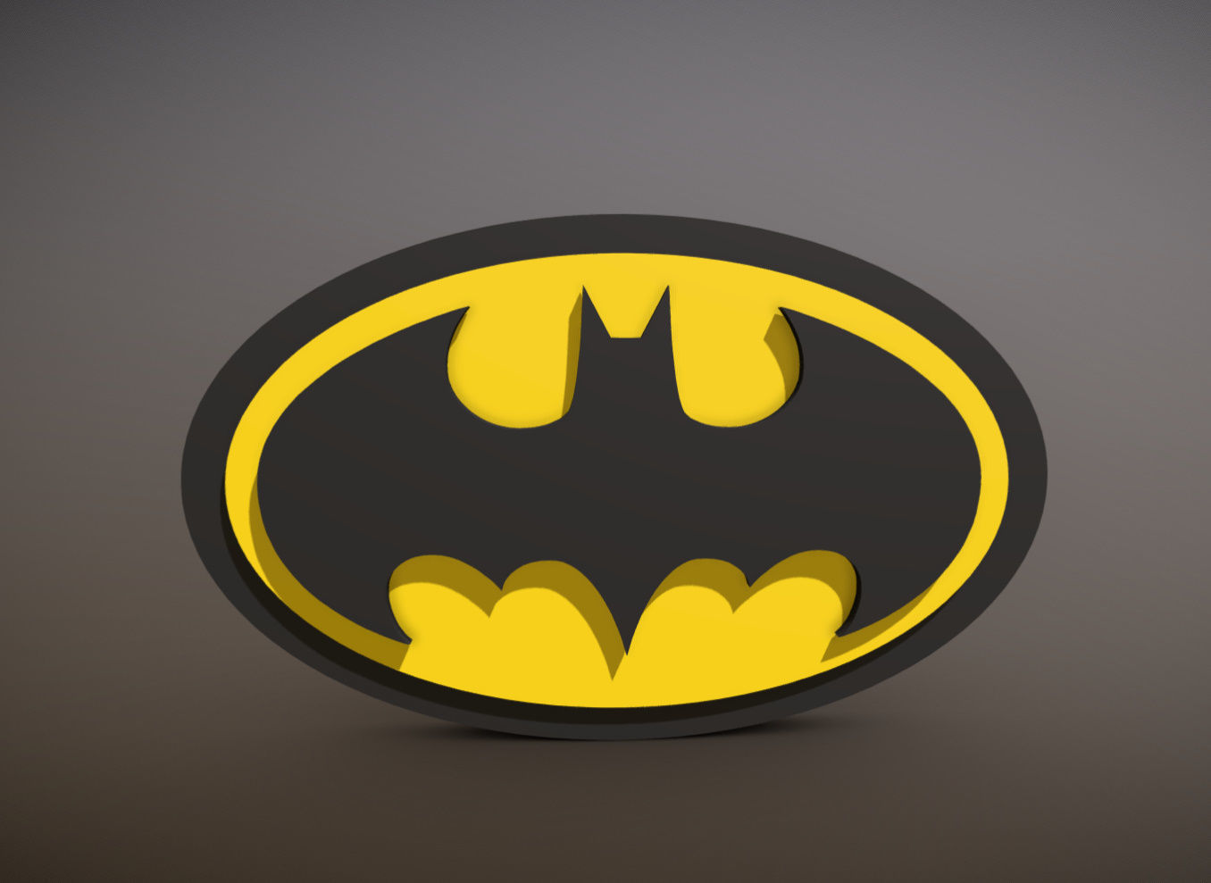 BATMAN SIGN-LOGO 3D model 3D printable | CGTrader