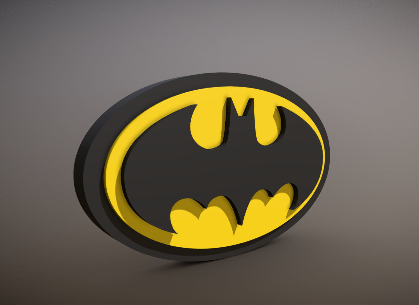 BATMAN SIGN-LOGO 3D model 3D printable | CGTrader