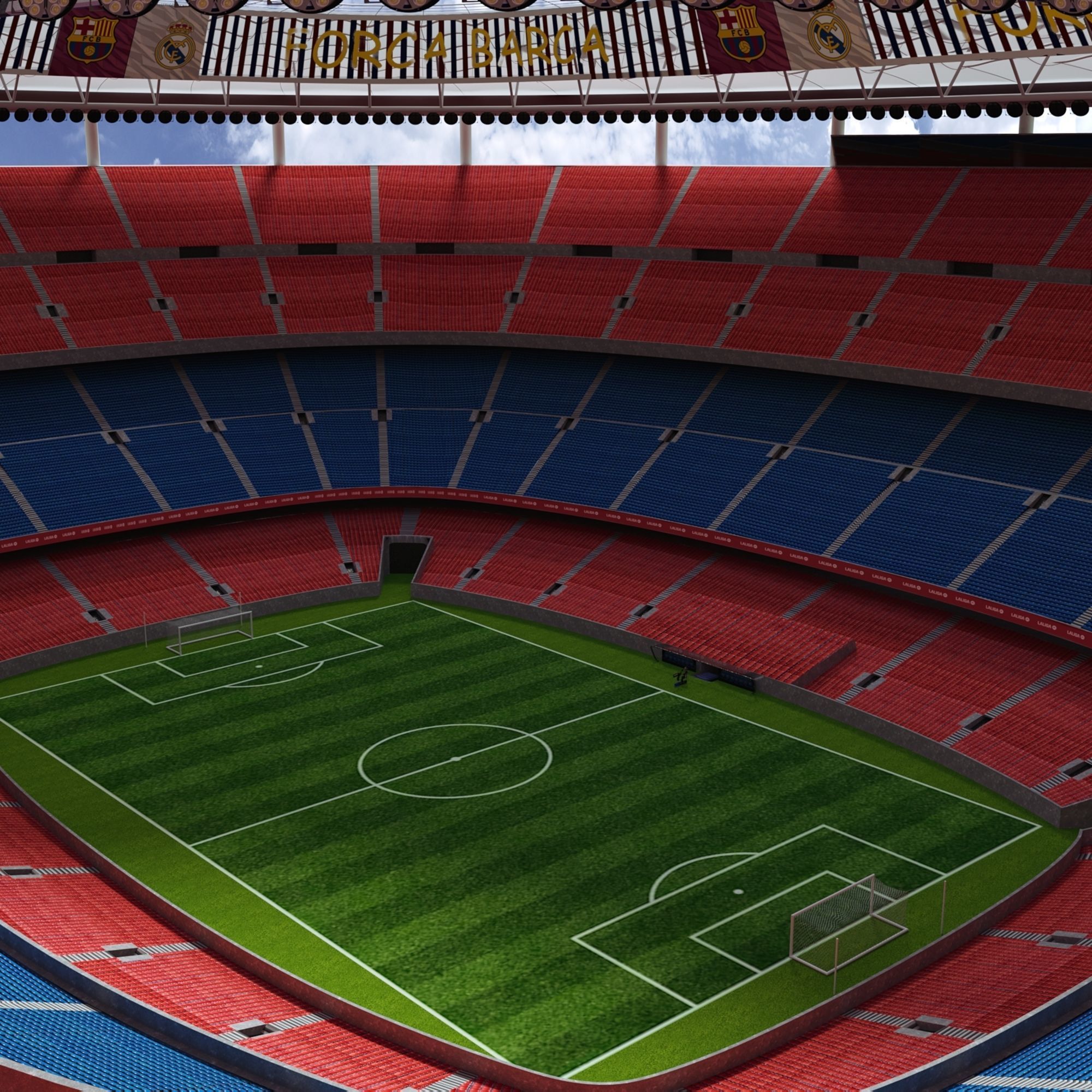 3D model Stadium New Camp Nou VR / AR / low-poly | CGTrader