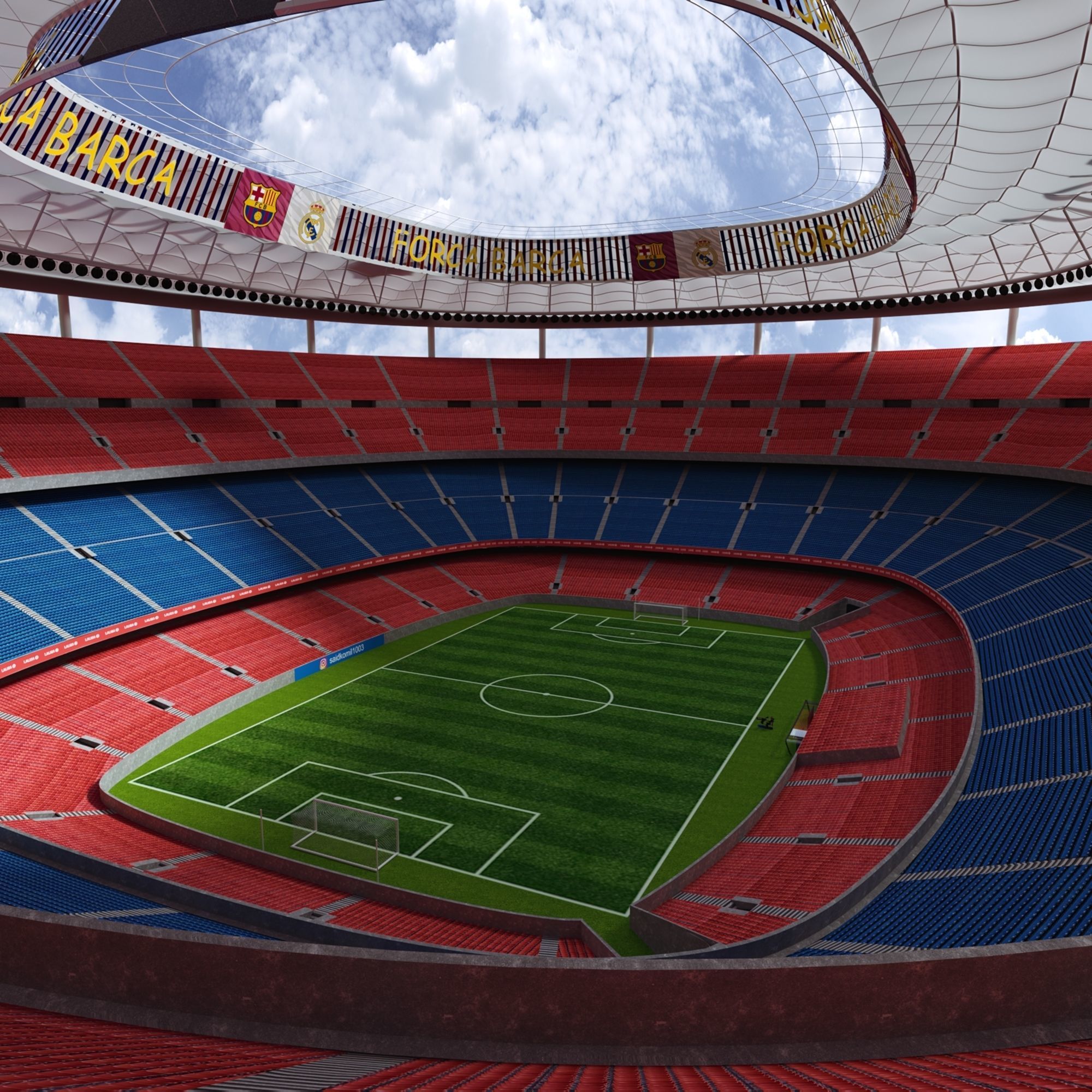 3D model Stadium New Camp Nou VR / AR / low-poly | CGTrader