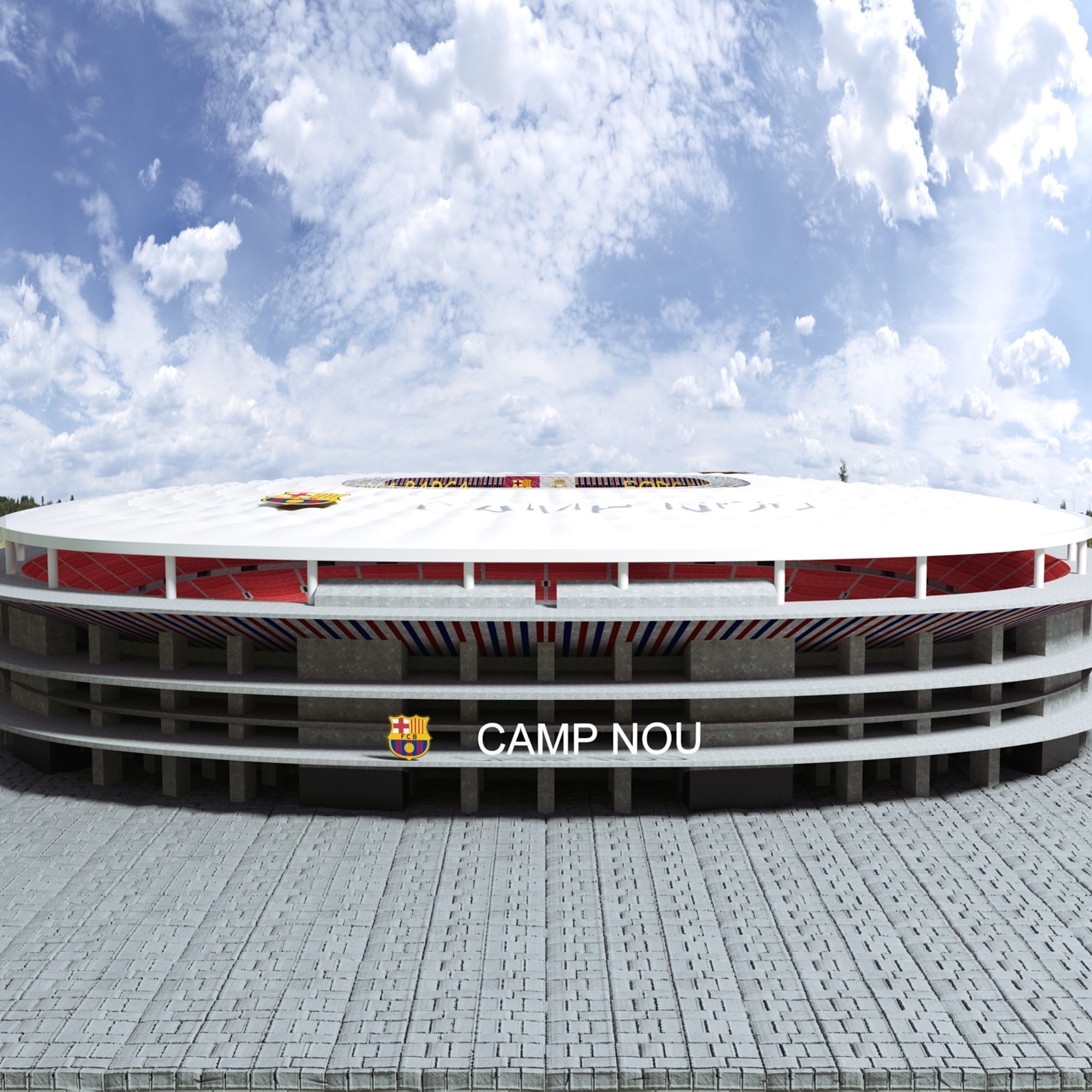 3D model Stadium New Camp Nou VR / AR / low-poly | CGTrader