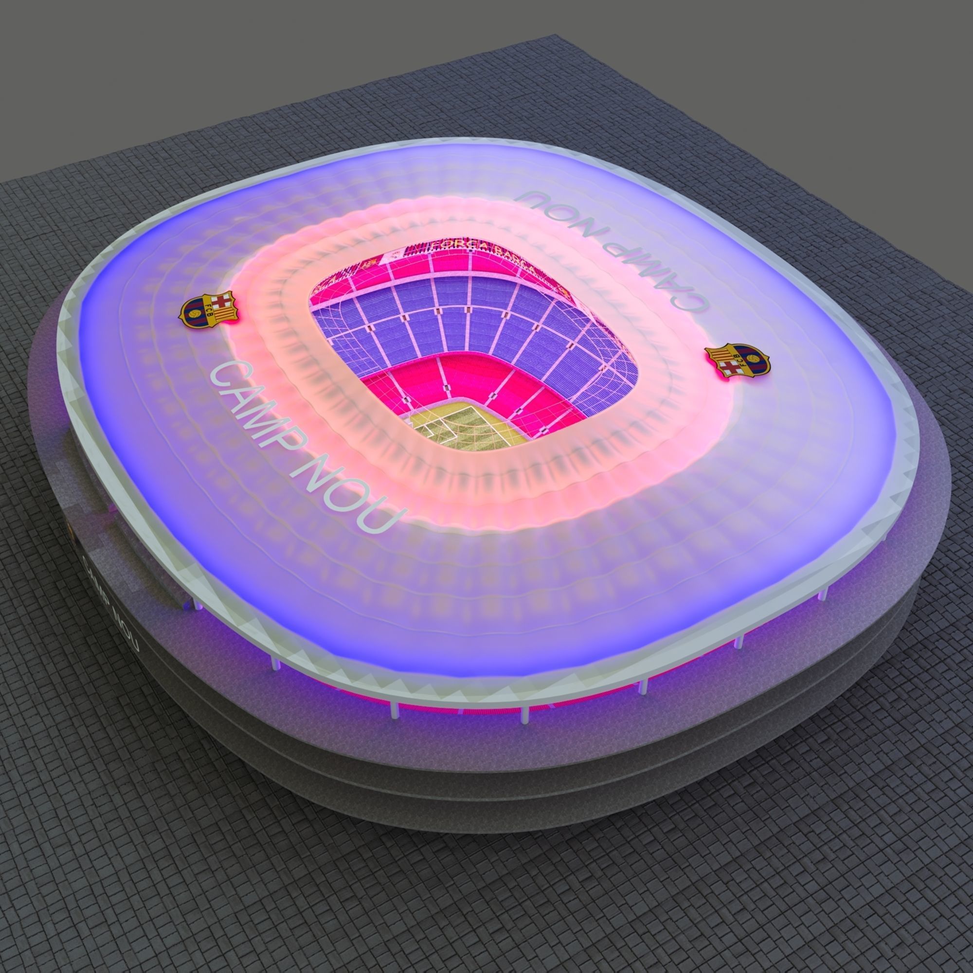 3D model Stadium New Camp Nou VR / AR / low-poly | CGTrader