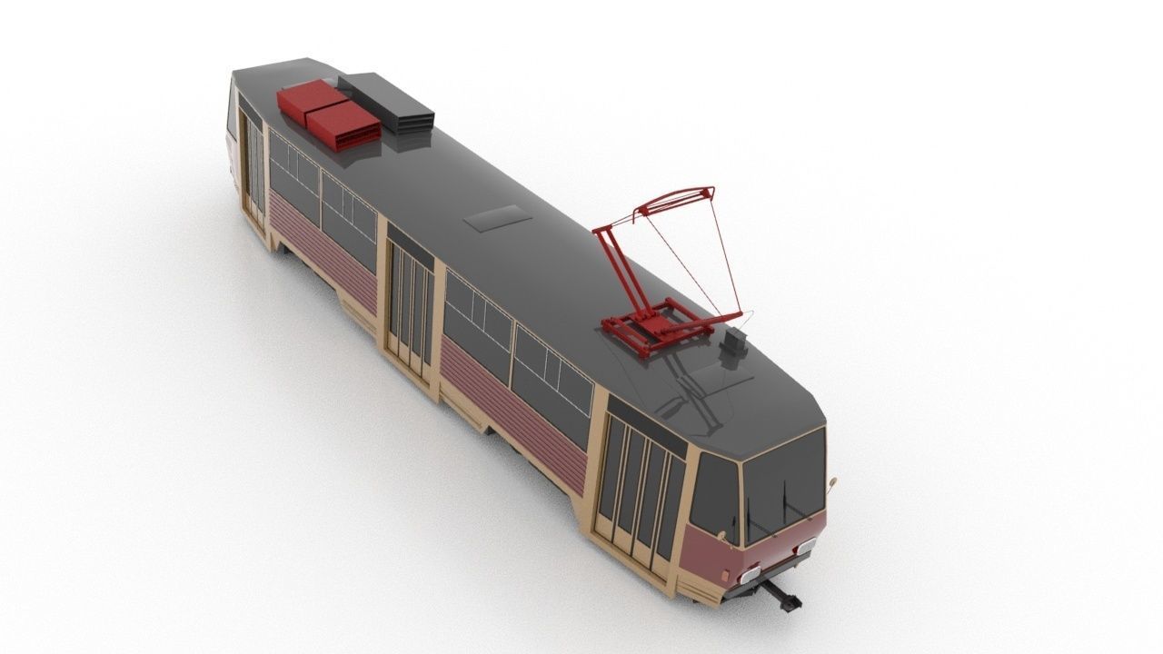 3D model Tatra T5 Low VR / AR / low-poly | CGTrader