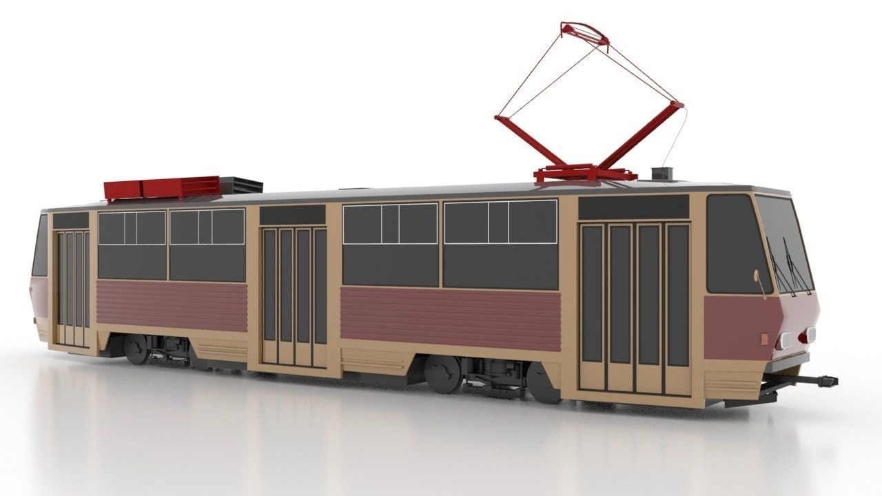 3D model Tatra T5 Low VR / AR / low-poly | CGTrader