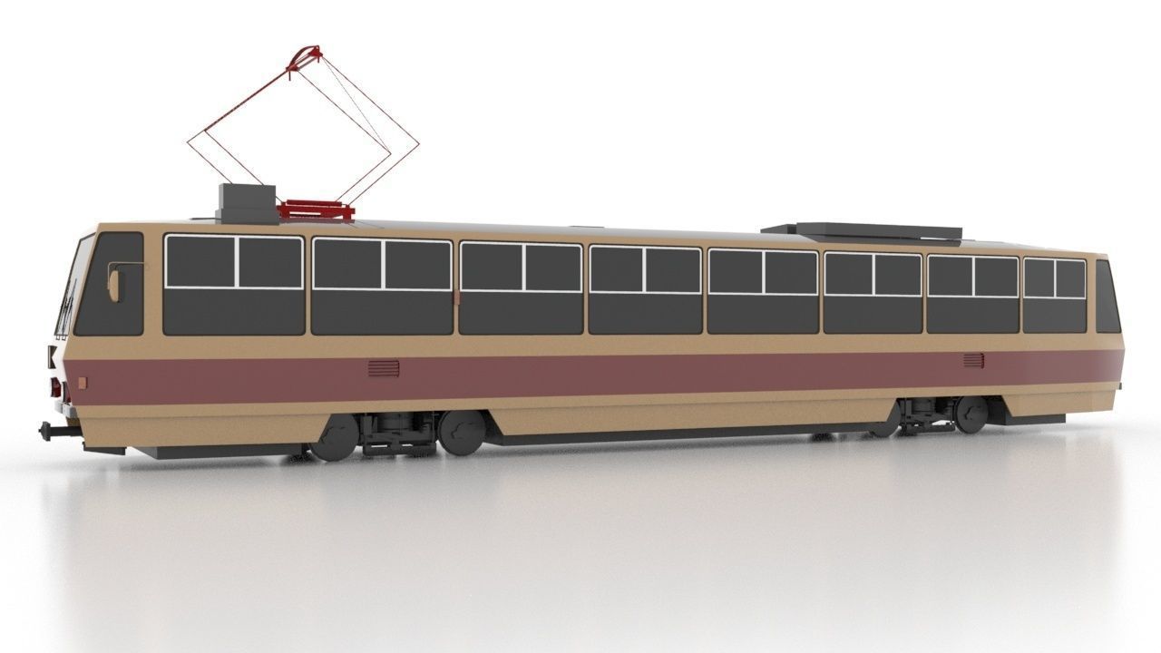 3D model Tatra T5B6 Low VR / AR / low-poly | CGTrader