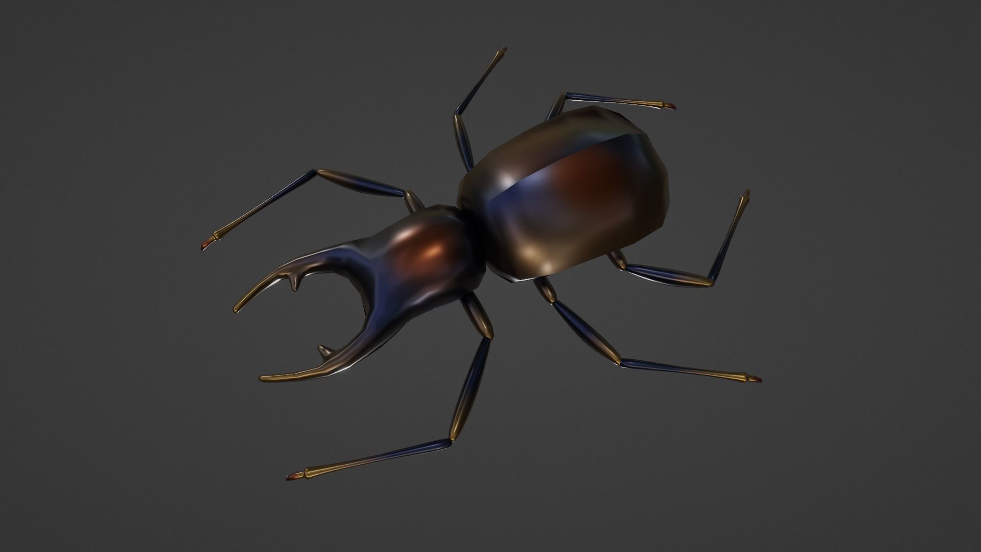 3D model RIGED AND ANIMATED BEETLE VR / AR / low-poly | CGTrader
